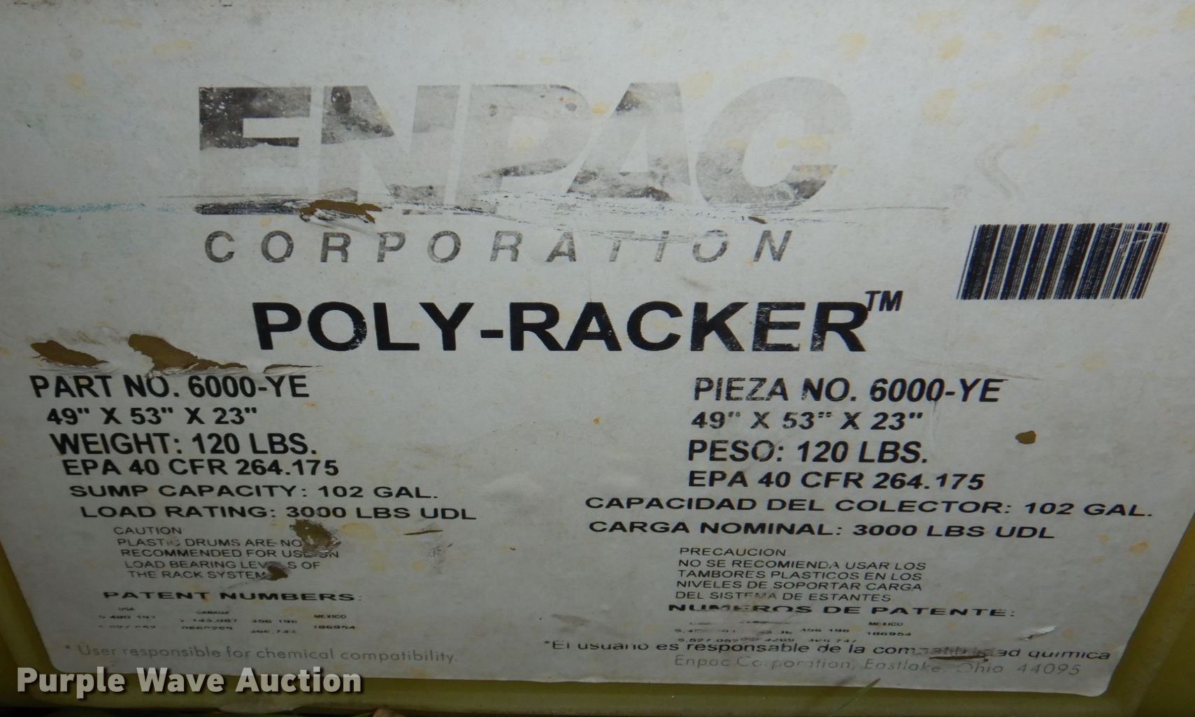 (2) Enpac Poly-Racker sump tanks in Ashland, NE | Item KE9023 sold ...