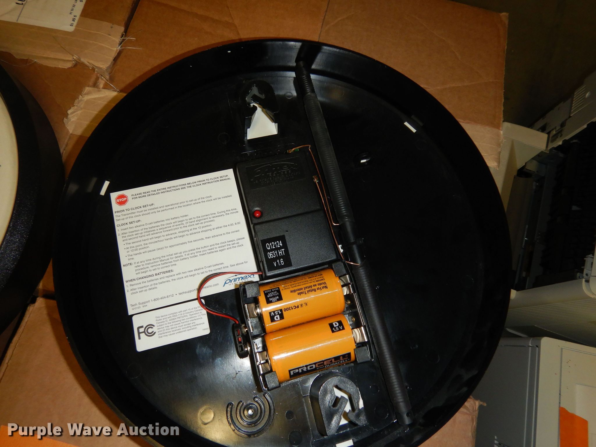 (30) Primex clocks in Emporia, KS | Item MD9090 sold | Purple Wave