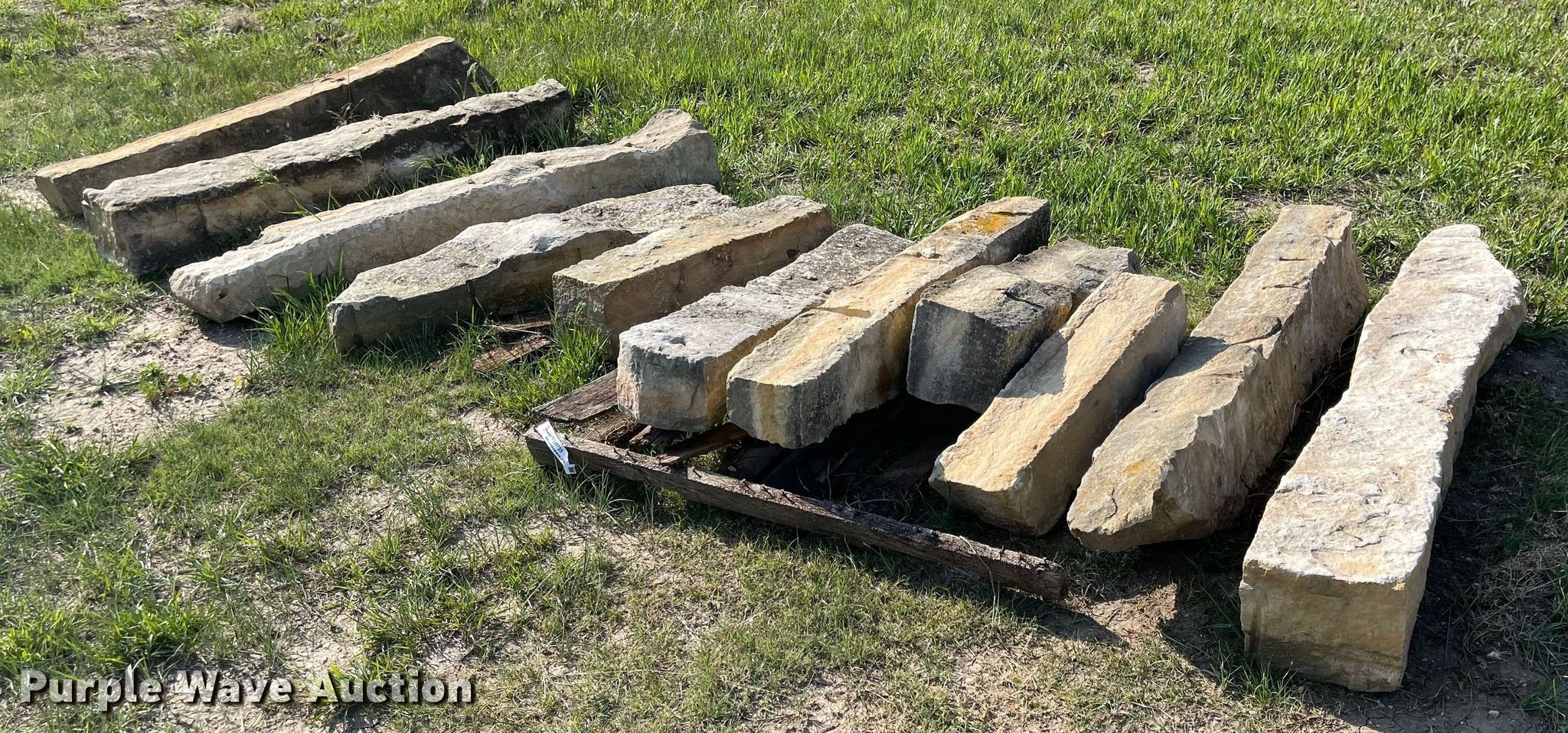 (12) limestone posts in Hays, KS | Item MJ9735 sold | Purple Wave
