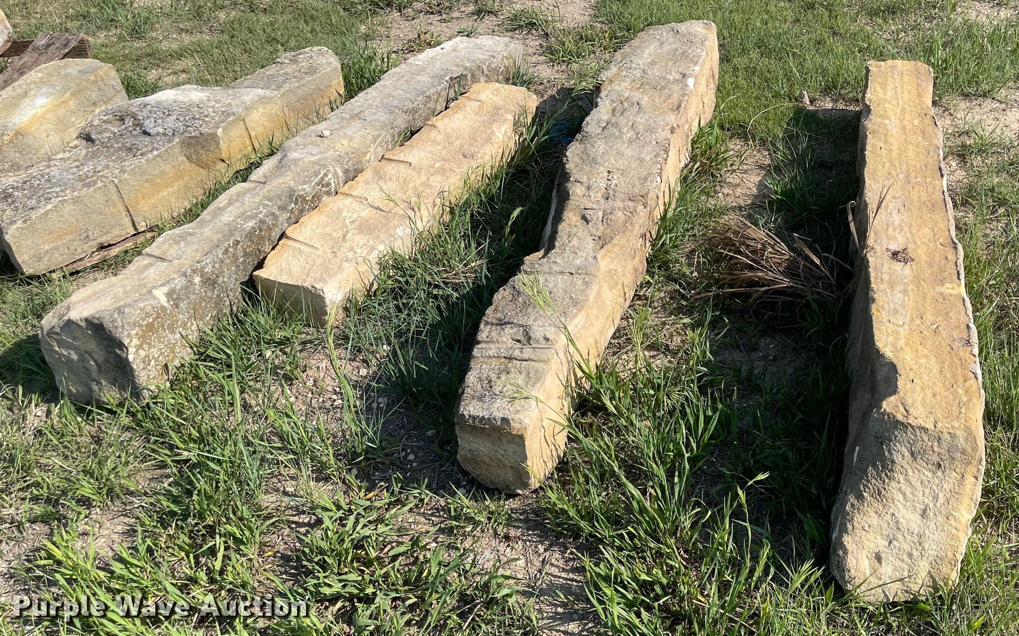 (12) limestone posts in Hays, KS | Item MJ9735 sold | Purple Wave