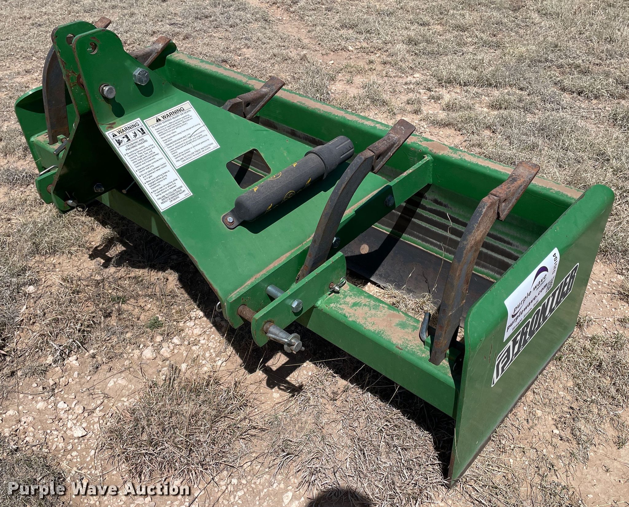 Frontier BB2060 box blade in Mobeetie, TX | Item DJ5104 sold | Purple Wave