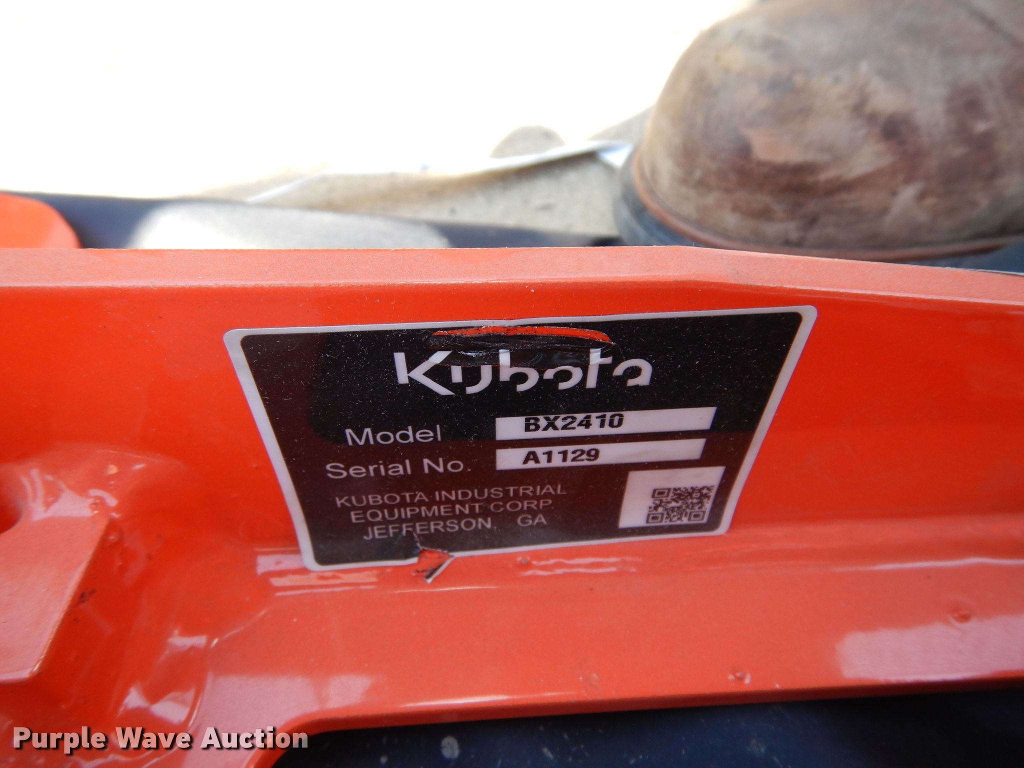 Kubota BX2410 mounting plate in Grapevine, TX | Item DH8517 sold ...