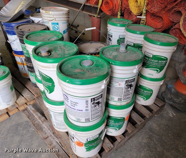 (18) five gallon buckets of SealTight 1100-Clear Series concrete curing ...
