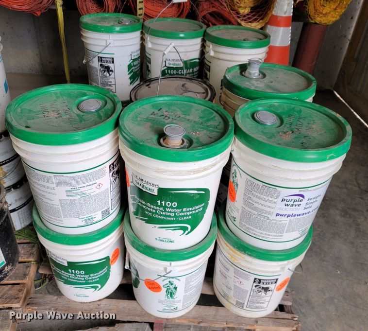 (18) five gallon buckets of SealTight 1100-Clear Series concrete curing ...