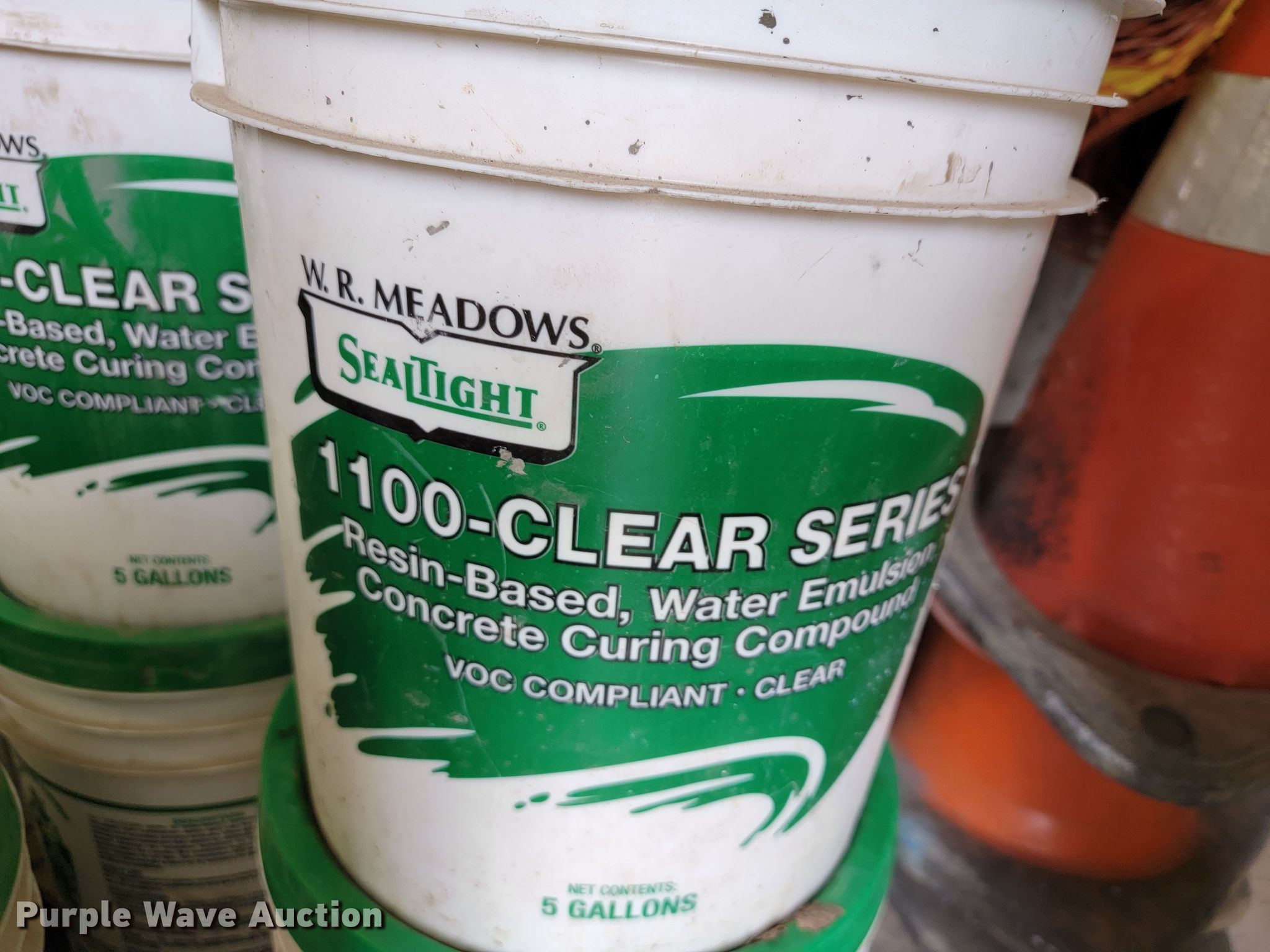 (18) five gallon buckets of SealTight 1100-Clear Series concrete curing ...