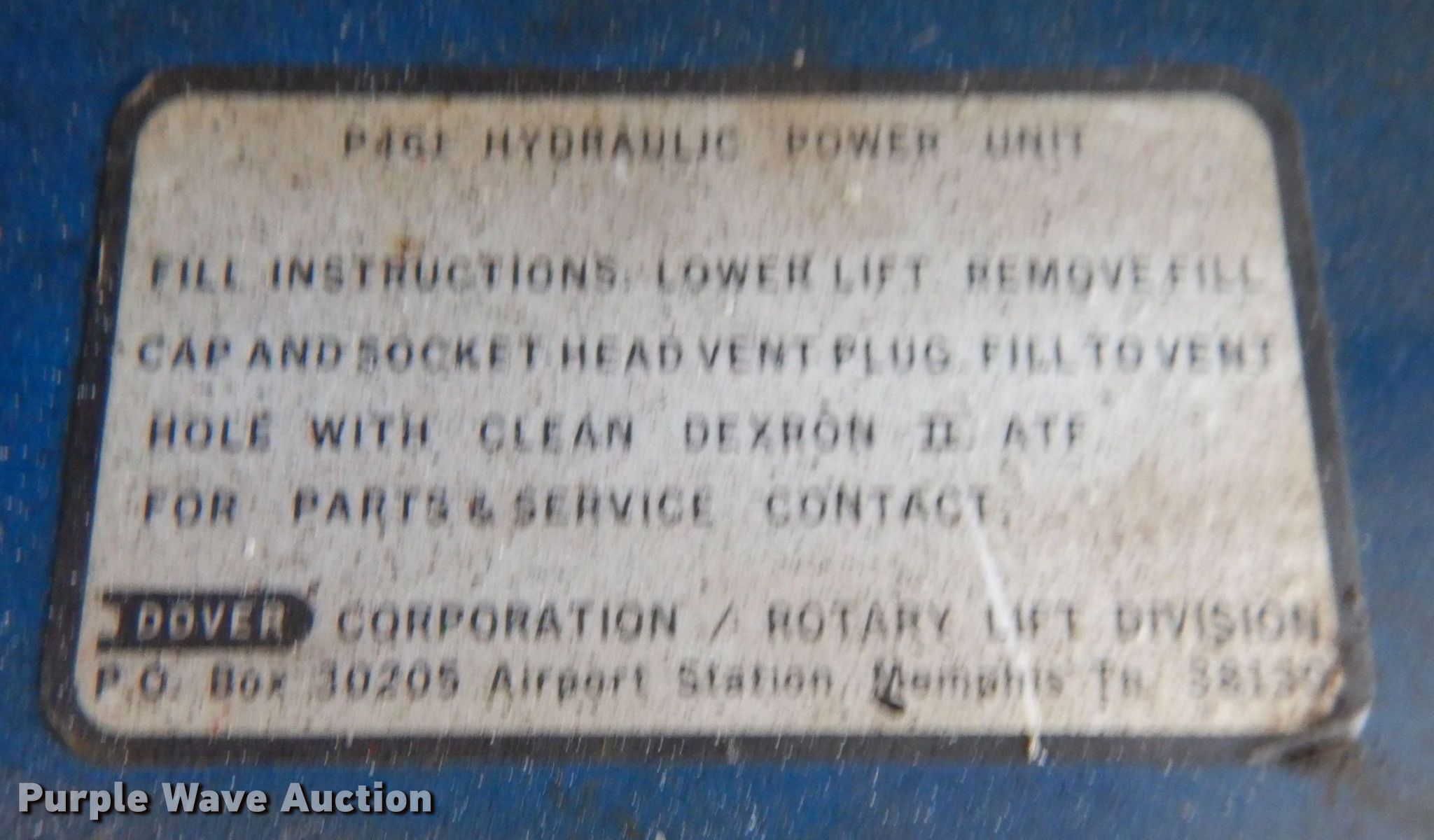 Rotary SP84 two post automotive lift in Larned, KS | Item LP9338 sold ...