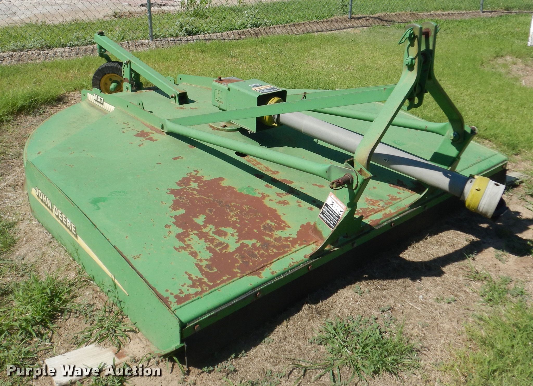 John Deere MX7 rotary mower in Lincoln, KS | Item MD9281 sold | Purple Wave