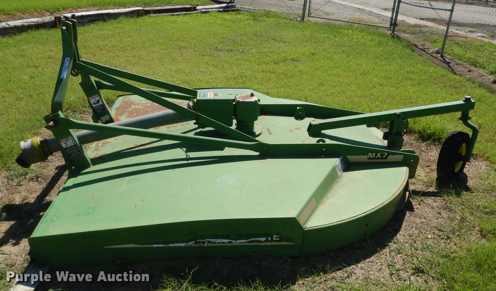 John Deere MX7 rotary mower in Lincoln, KS | Item MD9281 sold | Purple Wave