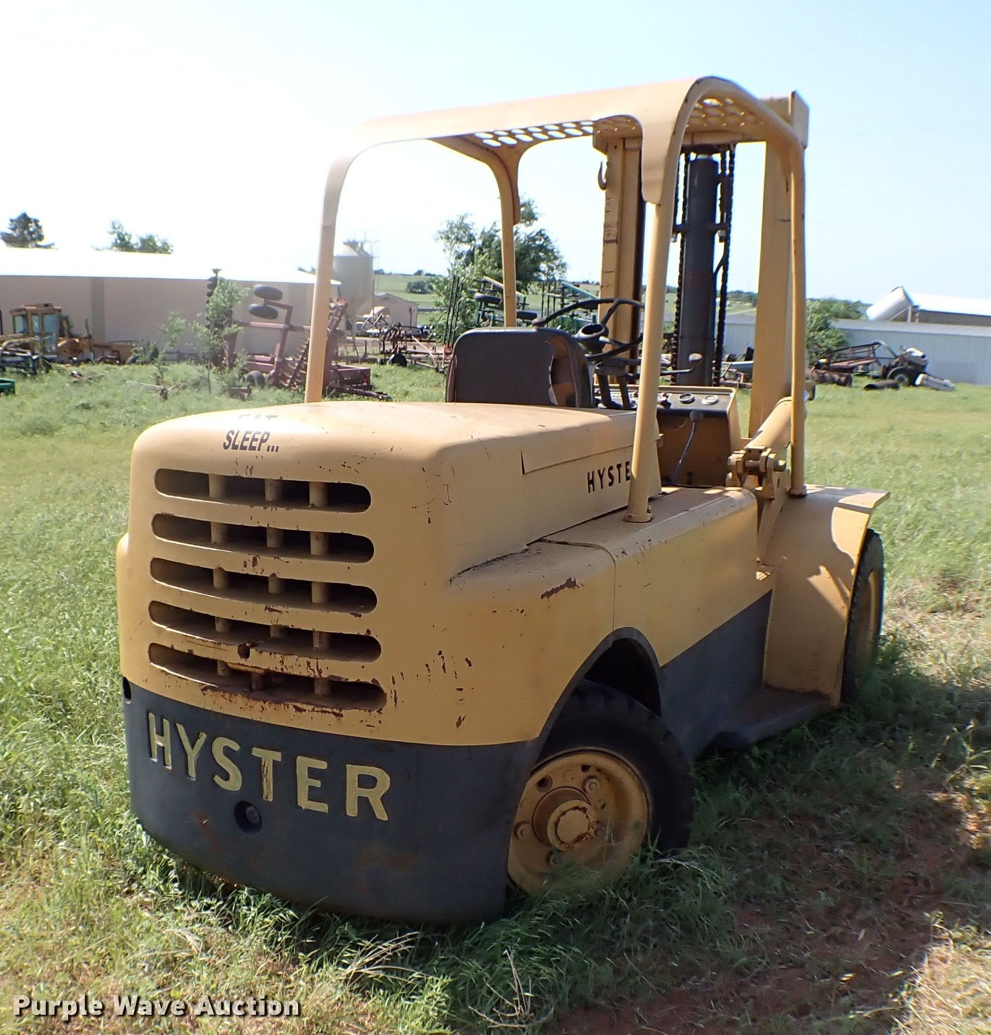 Hyster H80C forklift in Ninnekah, OK | Item MF9404 sold | Purple Wave