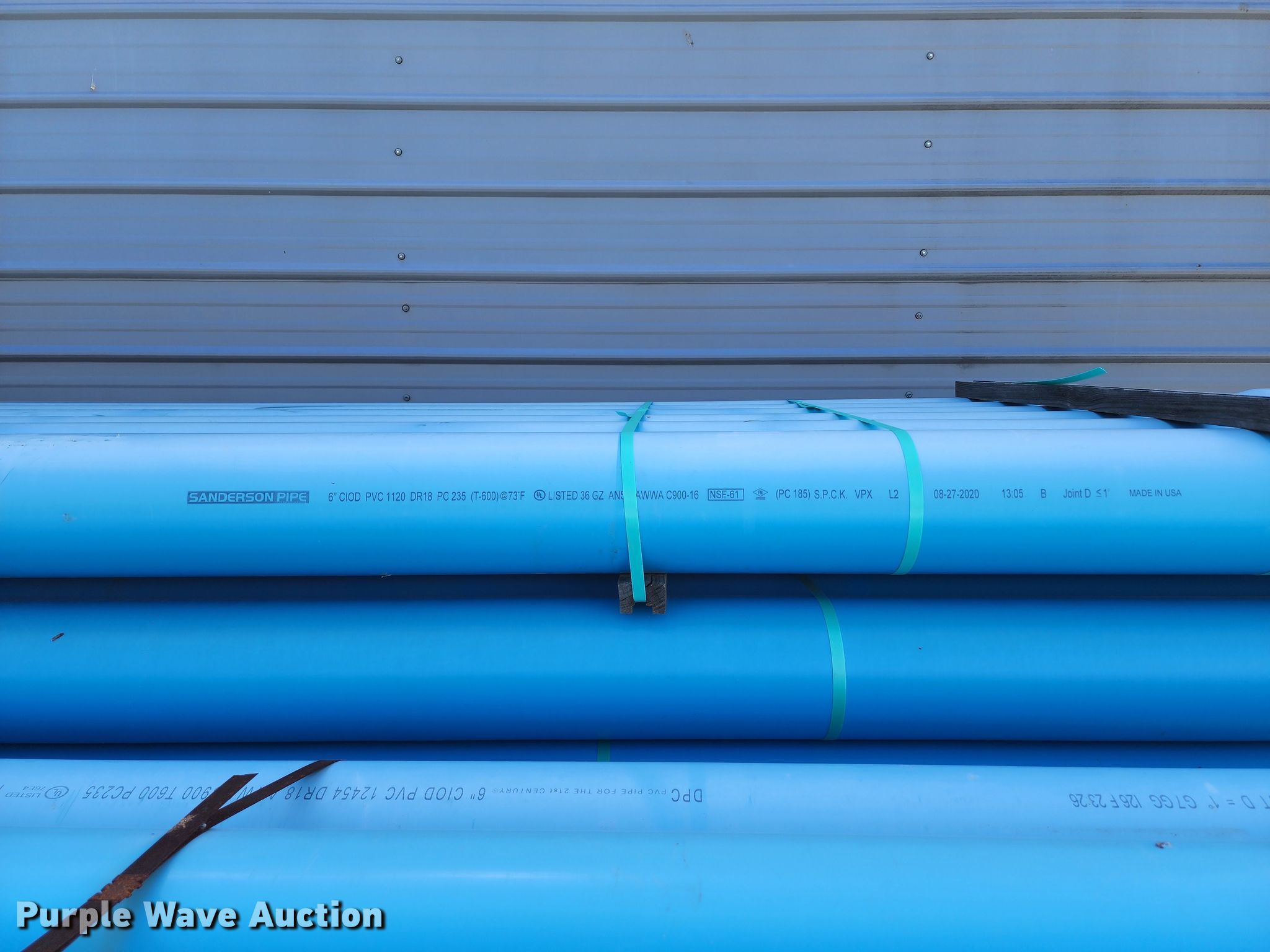 (55) Sanderson C900 DR18 PVC pipes in Belton, MO | Item JA9888 sold ...