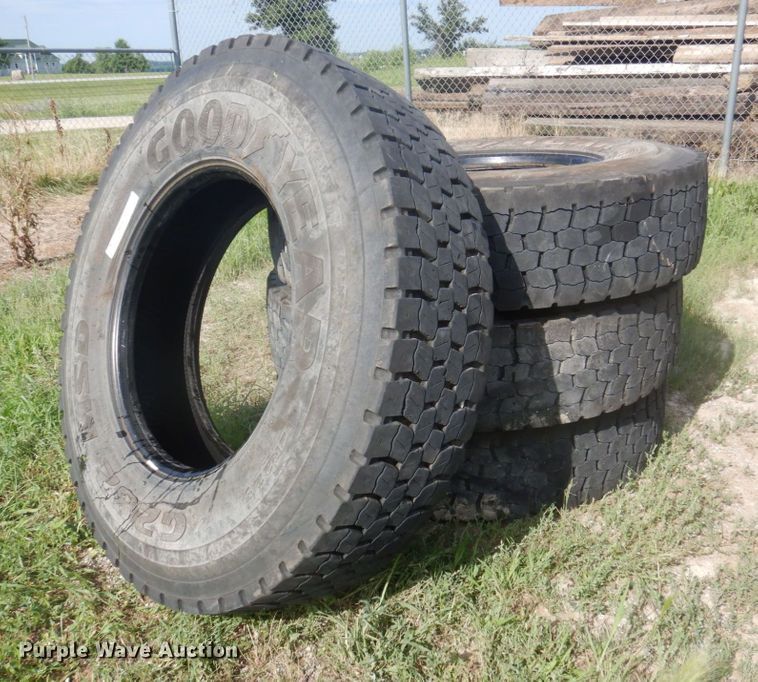 (4) Goodyear G282MSD 12R22.5 tires in Albia, IA | Item MU9690 sold ...