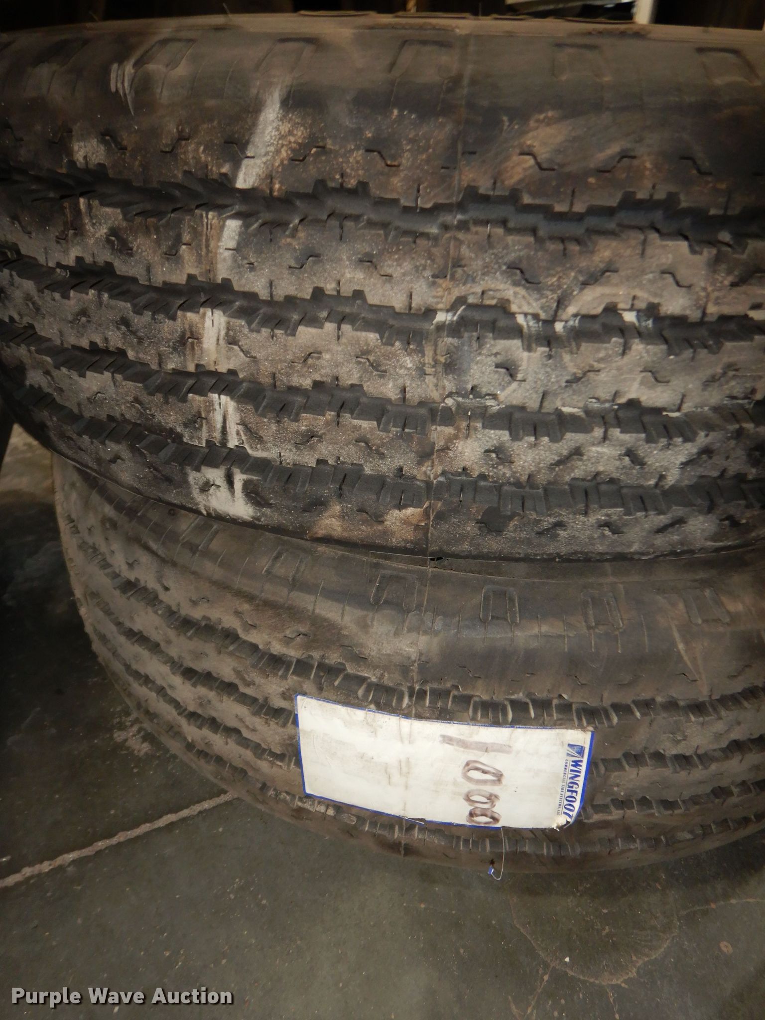 (3) Goodyear 8.00/R16.5 tires in Olathe, KS | Item KM9776 sold | Purple ...