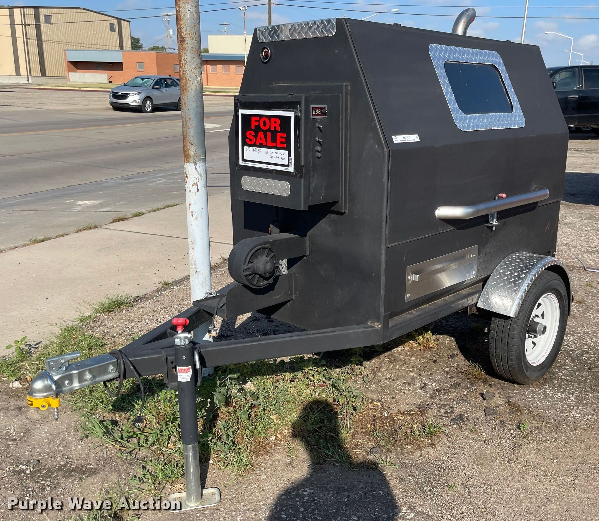 Shop built smoker trailer in Hays, KS | Item MU9047 sold | Purple Wave