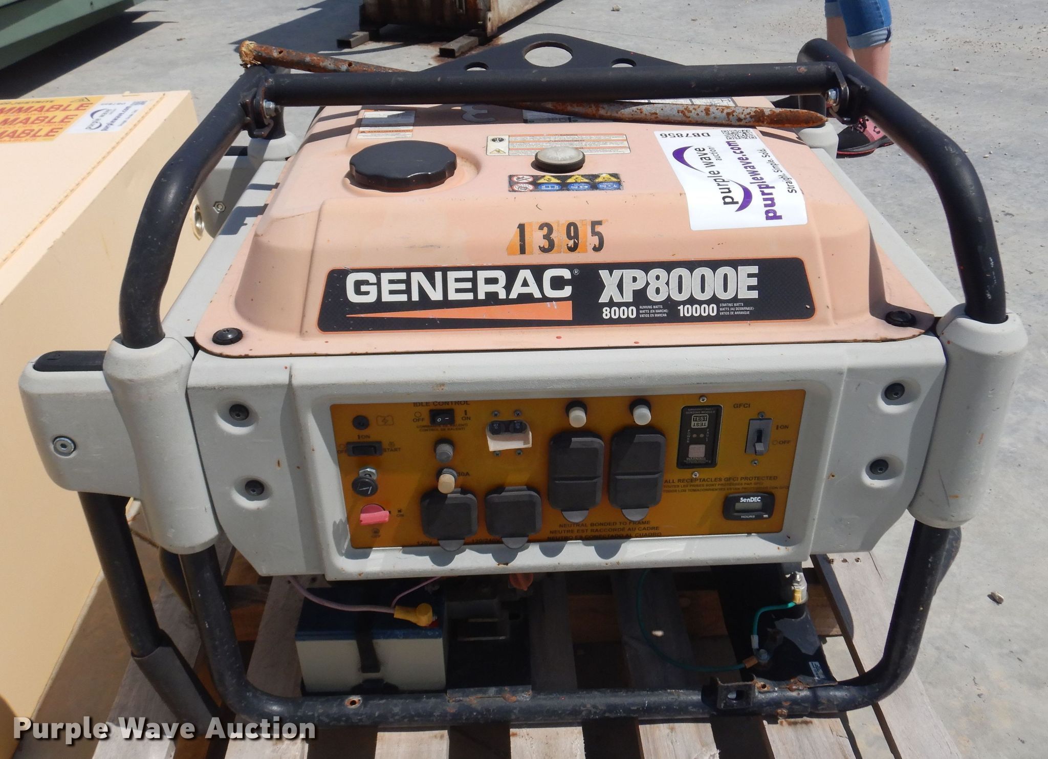 Generac XP8000E generator in Burlington, KS | Item DB7856 sold | Purple Wave