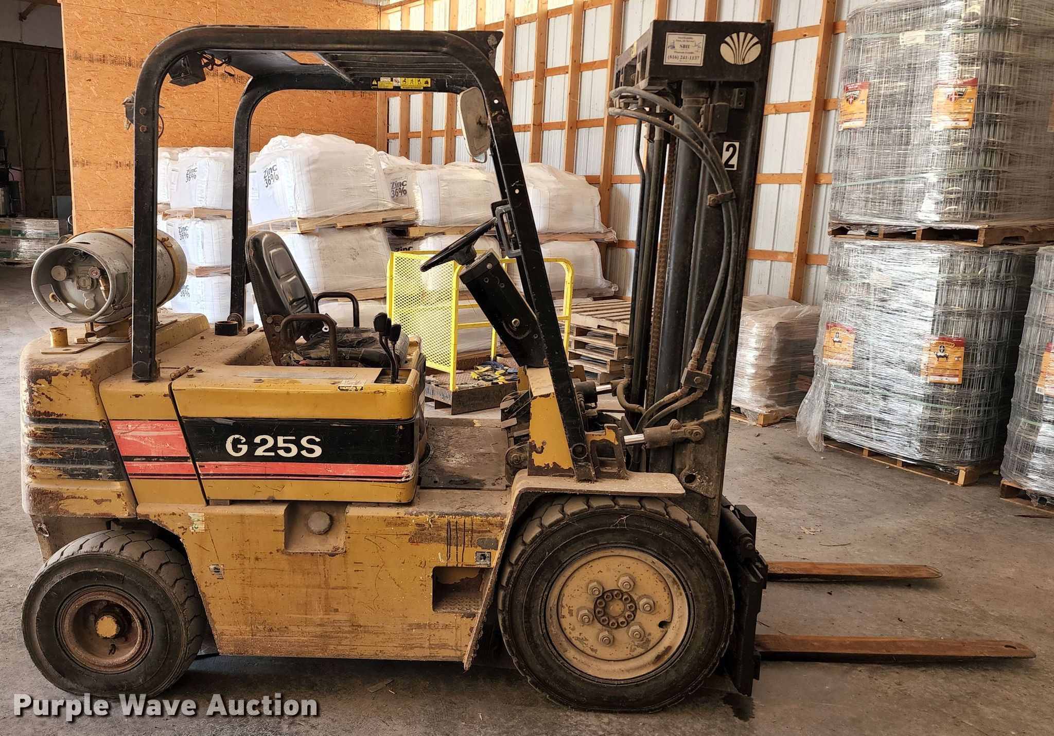 Daewoo G25S forklift in Higginsville, MO | Item KH9324 sold | Purple Wave