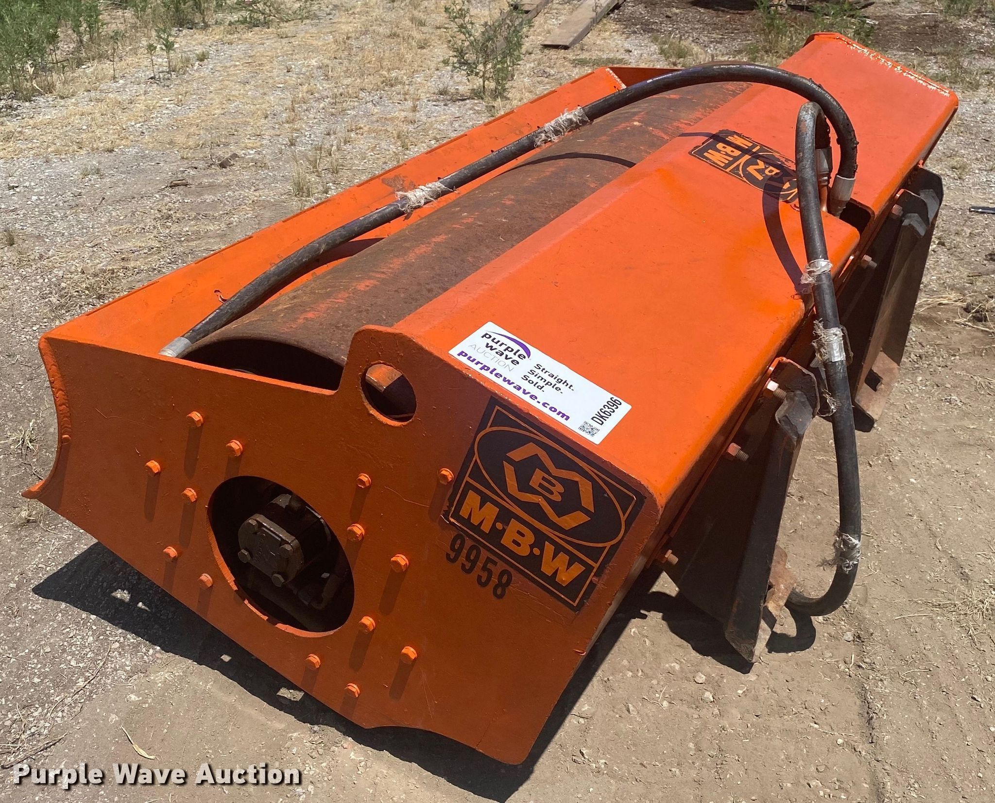 MBW 9958 skid steer roller in Bixby, OK | Item DK6396 sold | Purple Wave