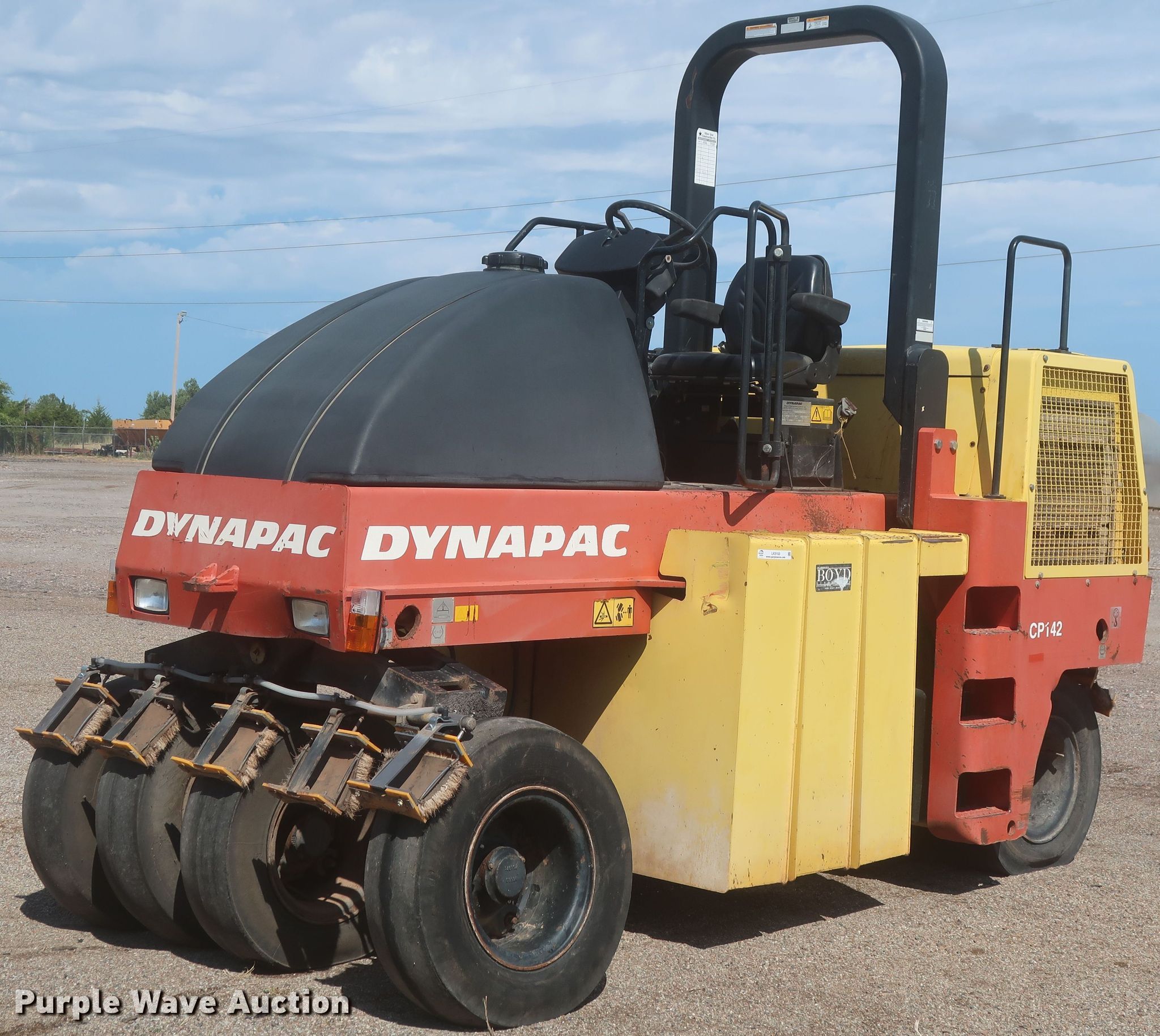 Dynapac CP142 pneumatic roller in Moore, OK | Item LK9168 sold | Purple ...