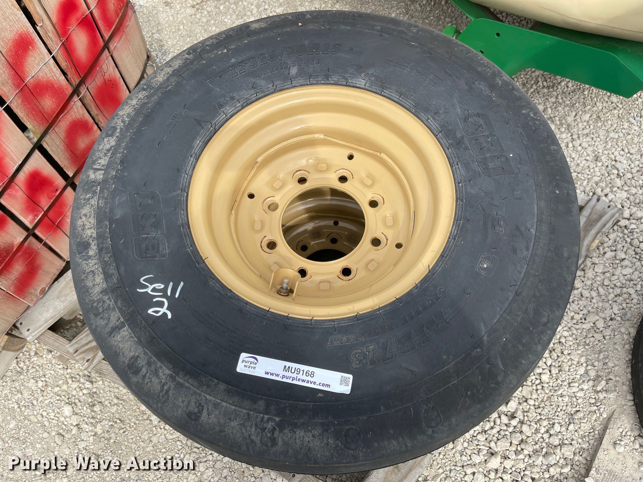 (2) 320/70R15 tires and wheels in Assaria, KS | Item MU9168 sold ...