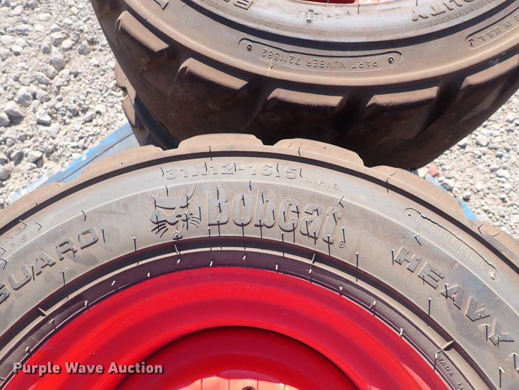 (4) Bobcat 31x12-16.5 tires and wheels in Wichita, KS | Item DQ2910 ...