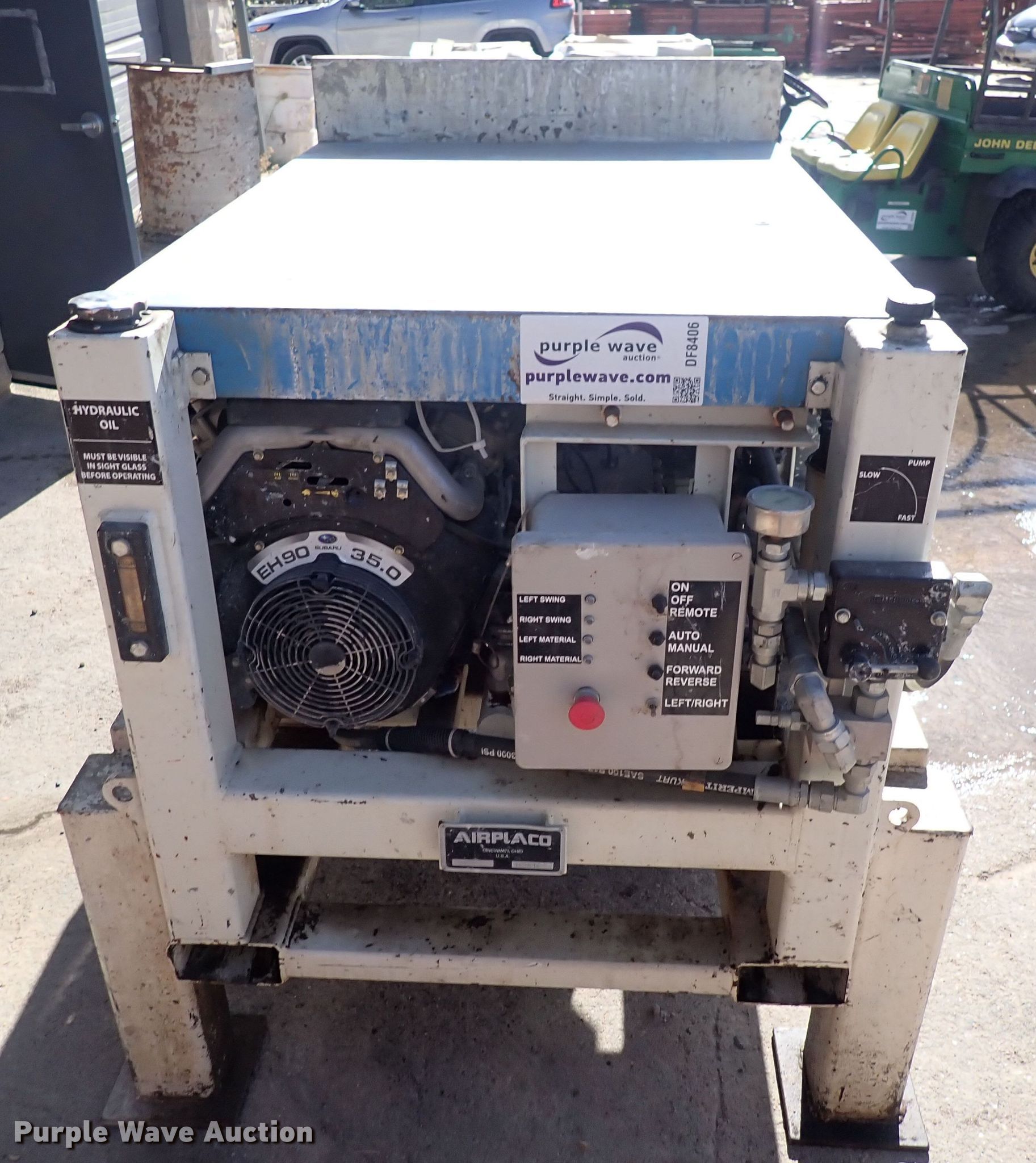 Airplaco PG-35S grout pump in Wichita, KS | Item DF8406 sold | Purple Wave