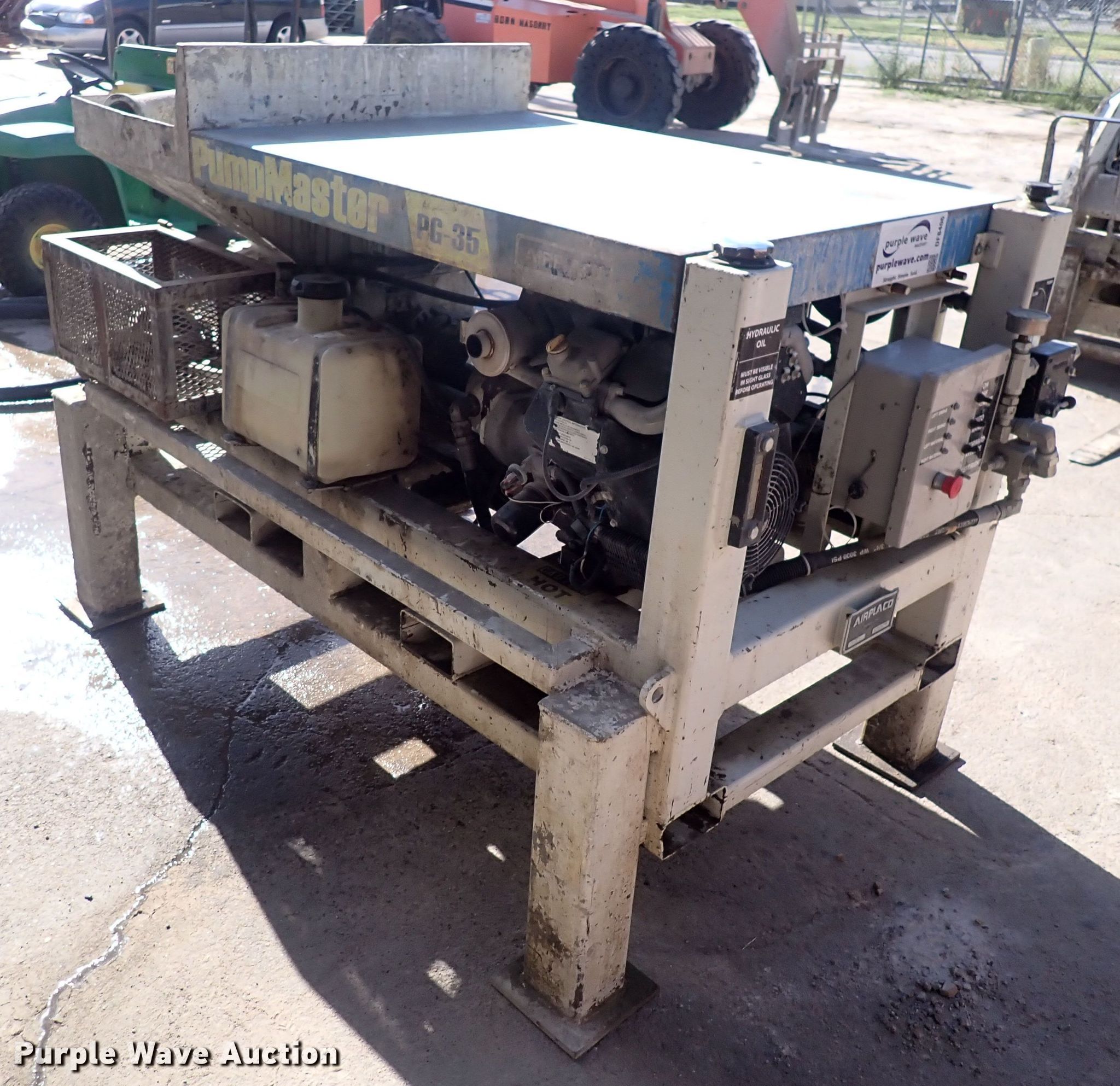 Airplaco PG-35S grout pump in Wichita, KS | Item DF8406 sold | Purple Wave