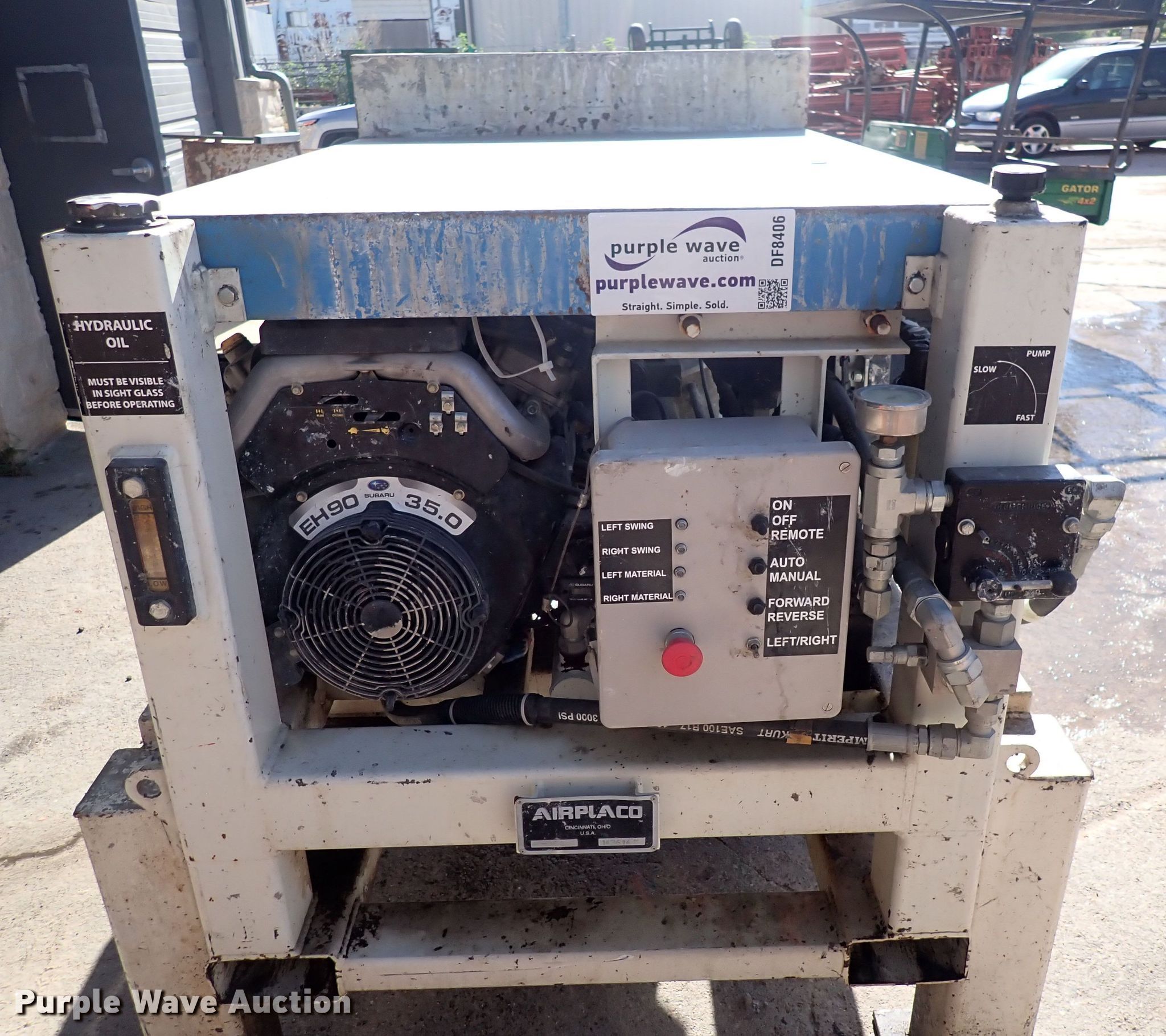Airplaco PG-35S grout pump in Wichita, KS | Item DF8406 sold | Purple Wave