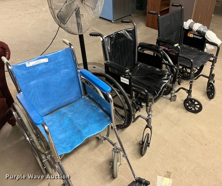 (3) Wheelchairs in Wichita, KS | Item LU9519 sold | Purple Wave