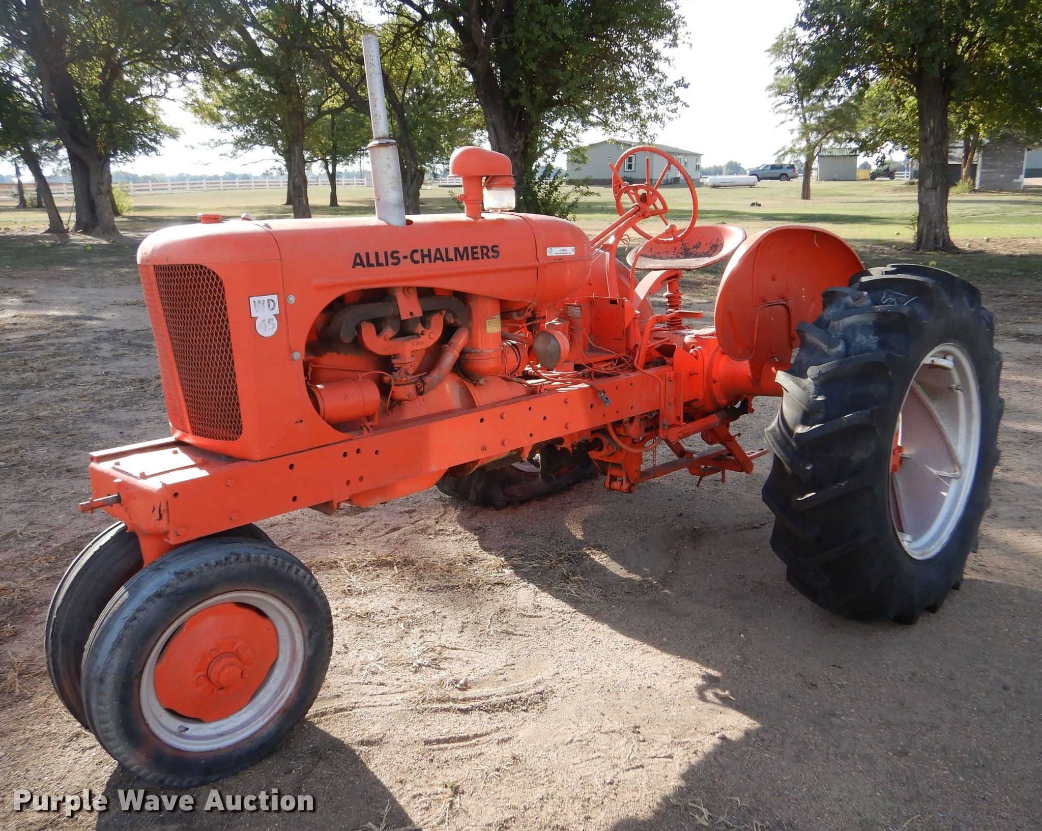 Allis Chalmers WB 45 tractor in Kinsley, KS | Item LU9628 sold | Purple ...