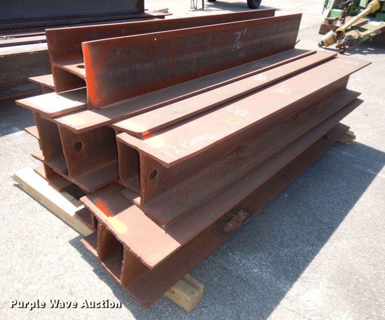 (12) I-beams in Topeka, KS | Item DM3115 sold | Purple Wave