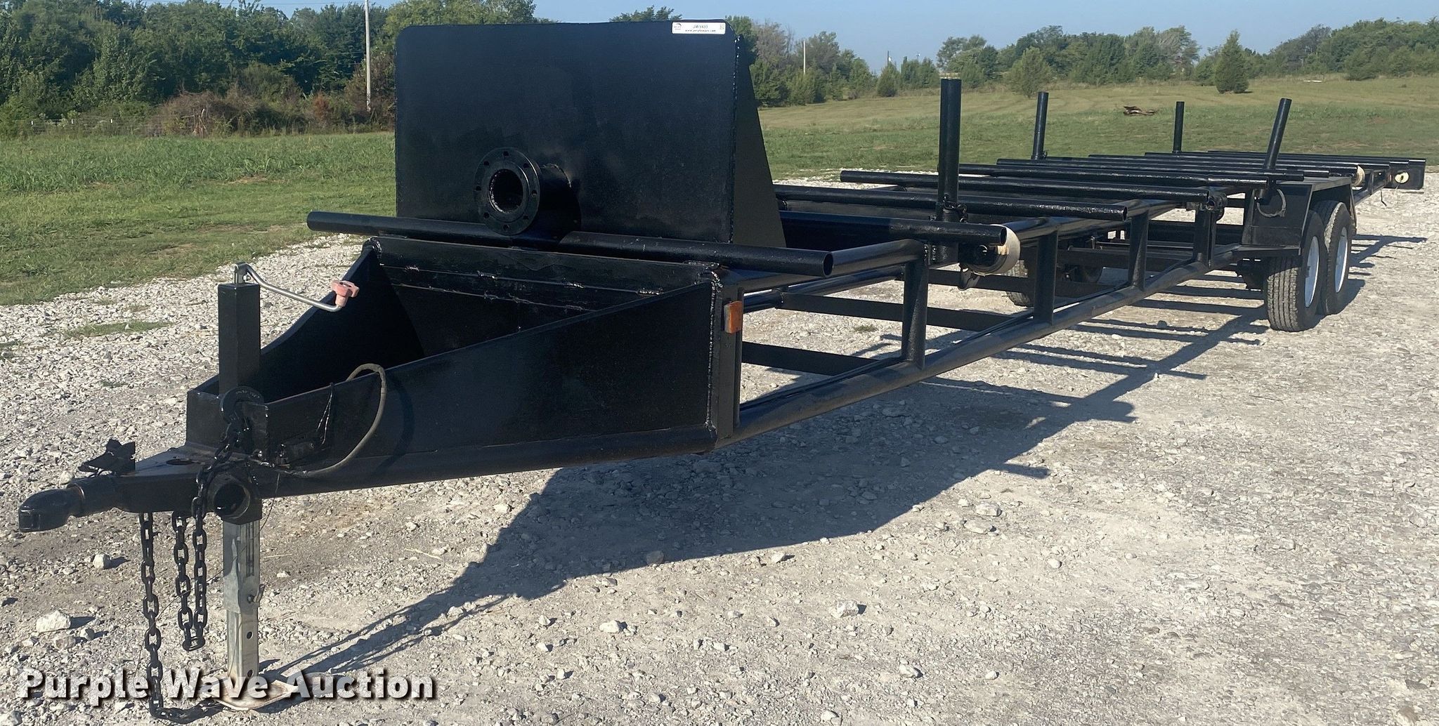 Shop built pole trailer in Collinsville, OK | Item JW9433 sold | Purple ...