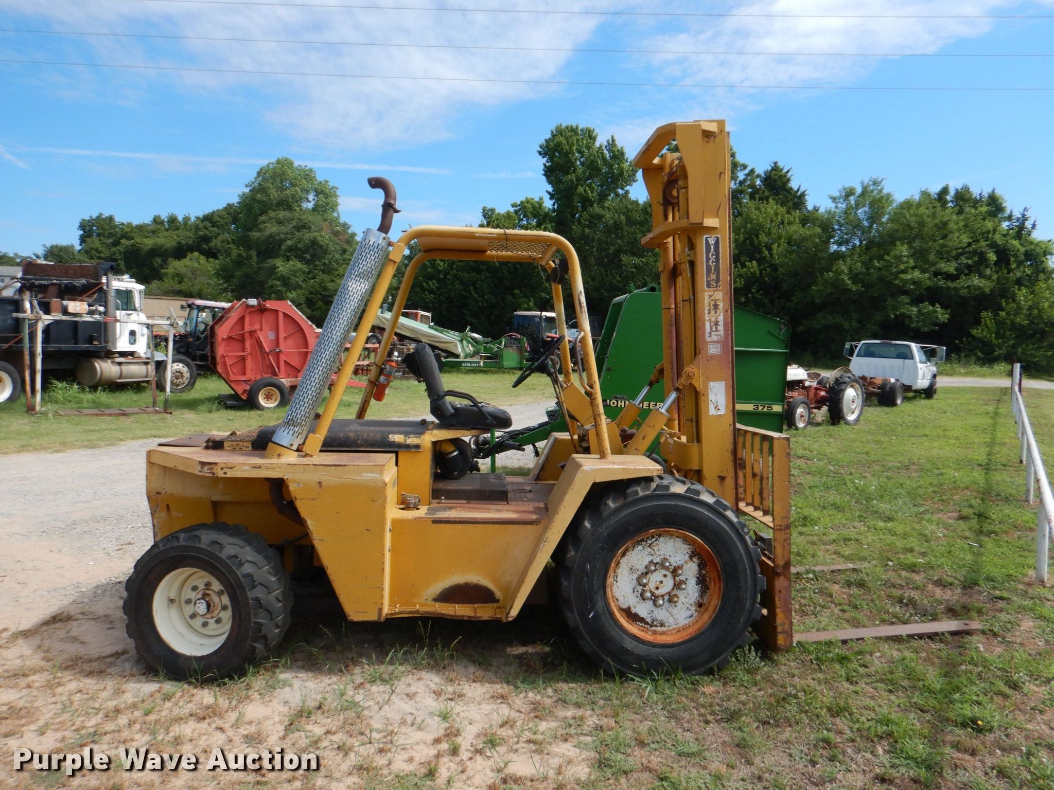 1992 Wiggins WD84UV forklift in Bristow, OK | Item KJ9836 sold | Purple ...