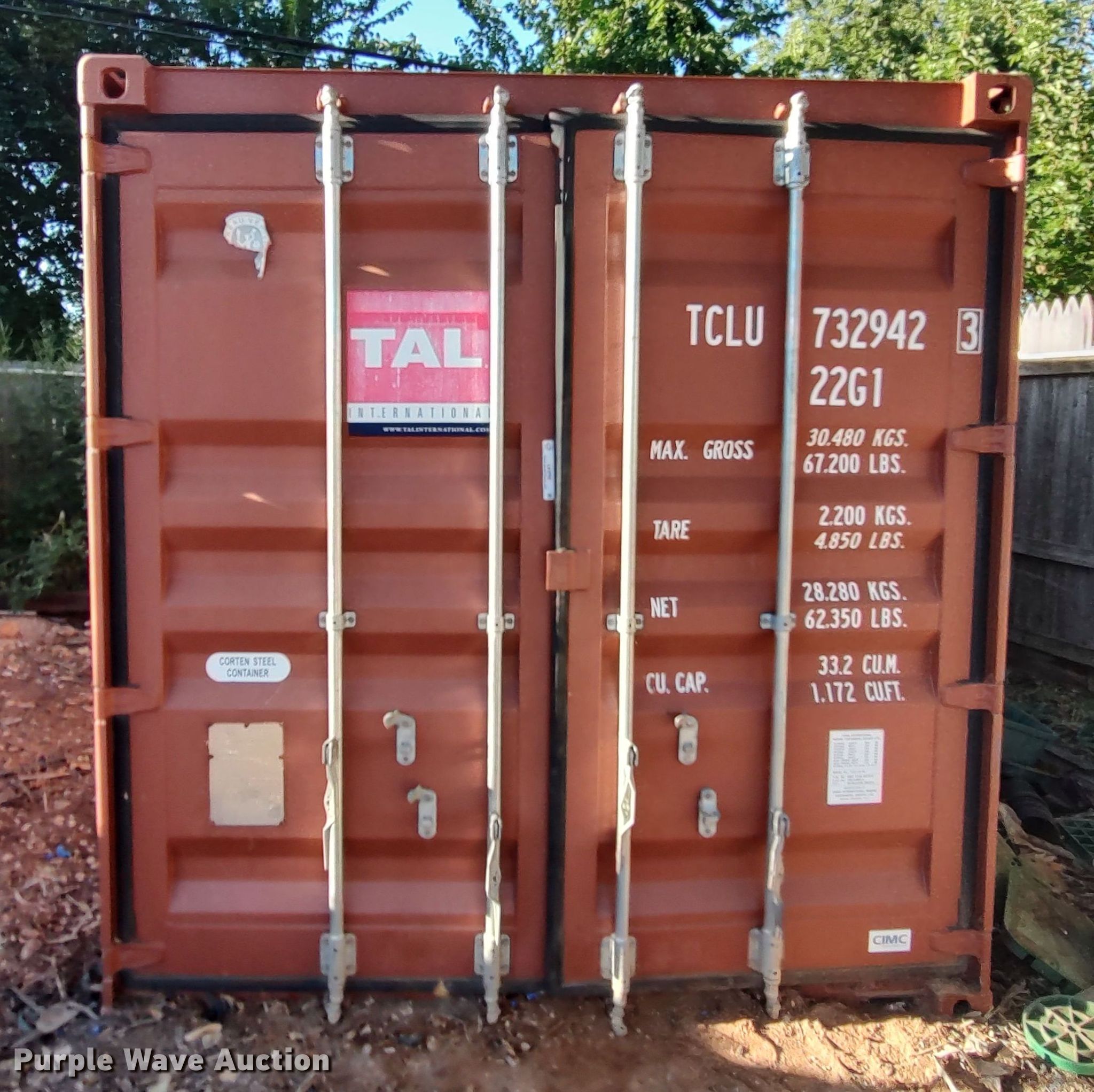 2014 Tal International TJC2-42-02 shipping container in Oklahoma City ...
