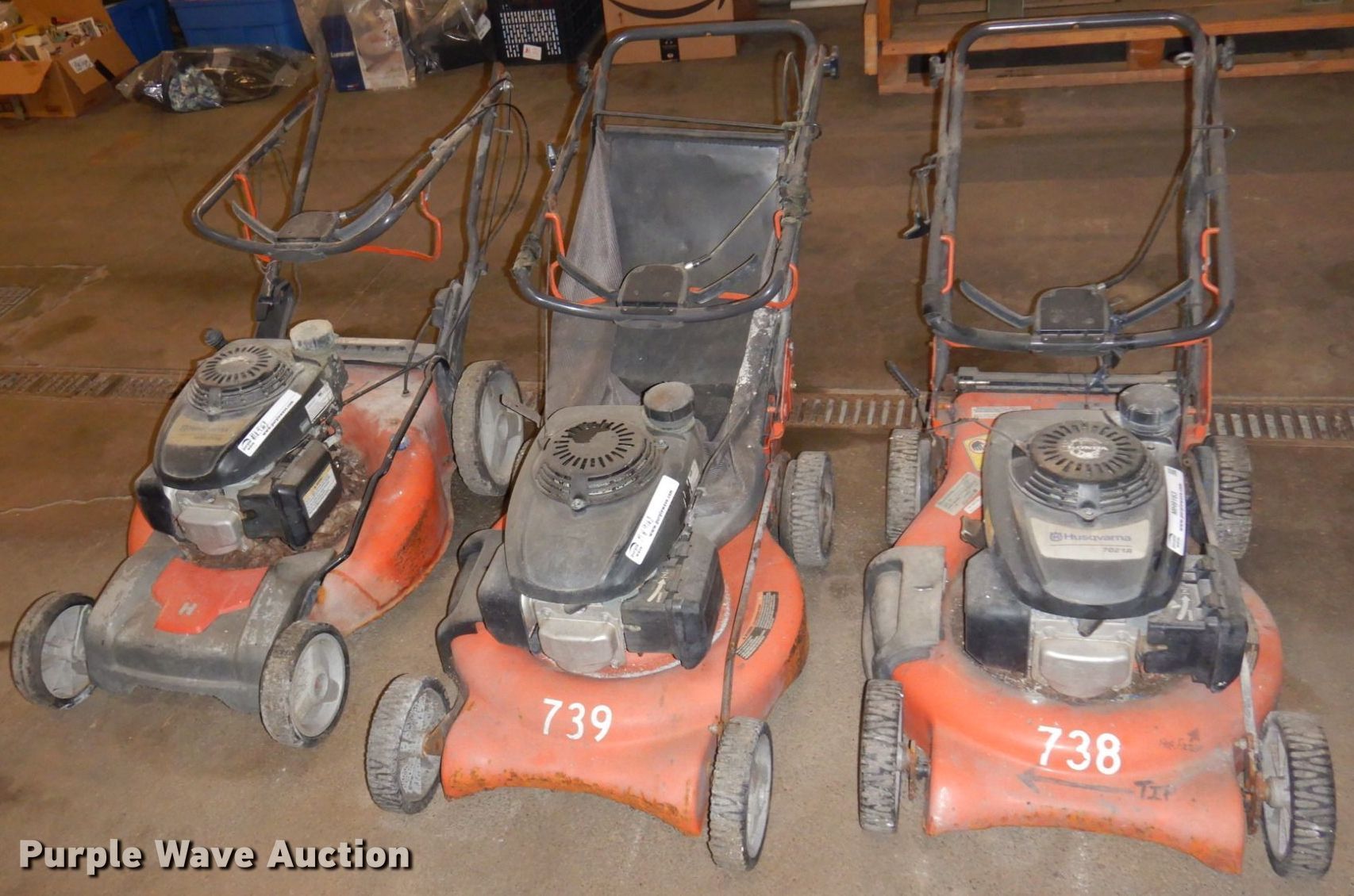 (3) Husqvarna push mowers in Sioux Falls, SD | Item MH9163 sold ...