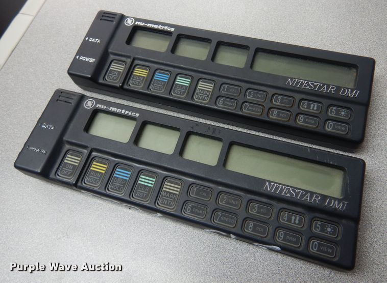 (2) Nu-Metrics Nitestar NS-60 distance measuring instrument in Chanute ...