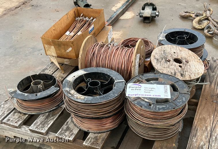 Approximately 10 copper ground wire spools in Amarillo, TX | Item ...