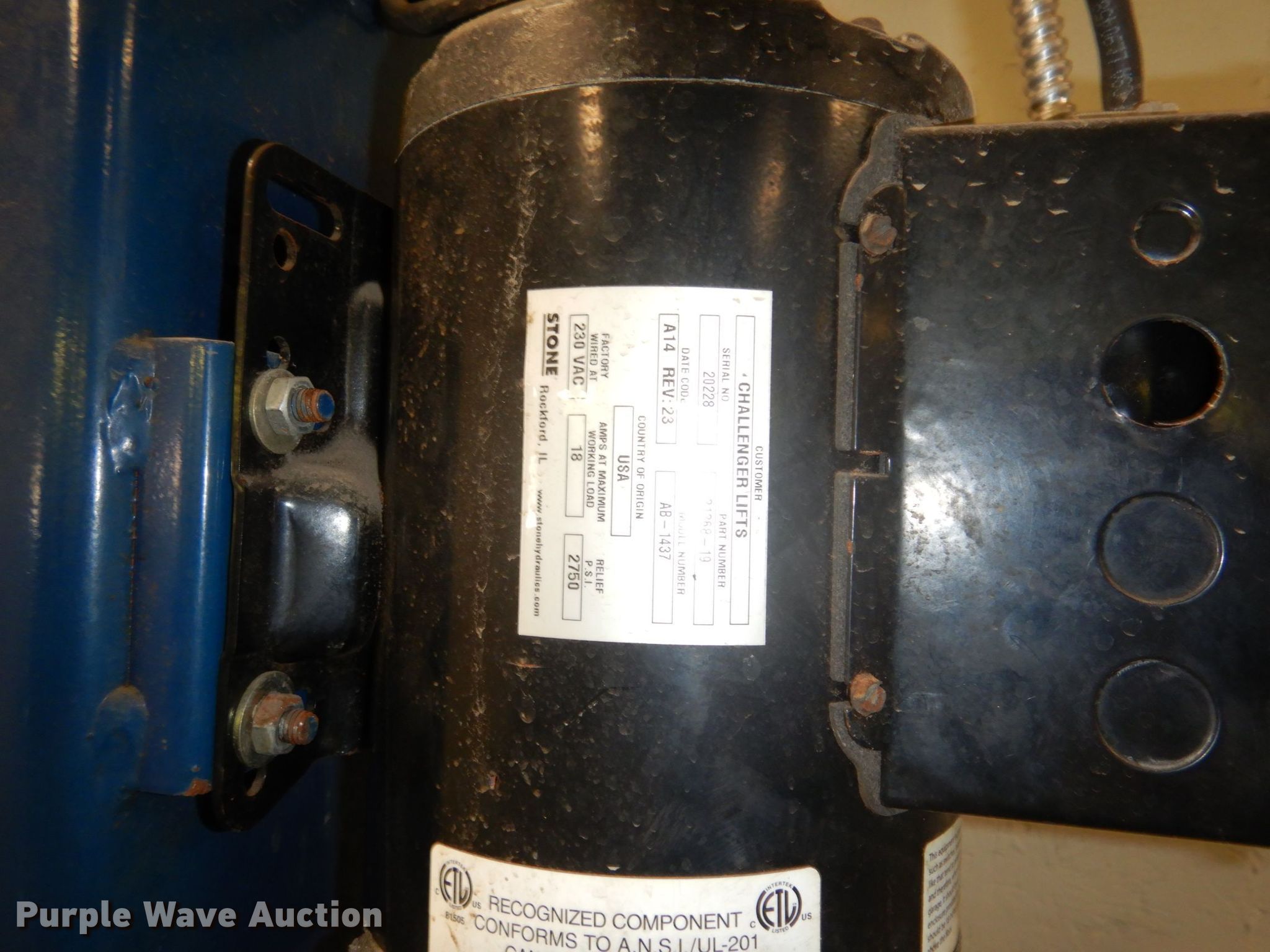 Challenger E12 two post automotive lift in Byron, MN | Item DR0561 sold ...