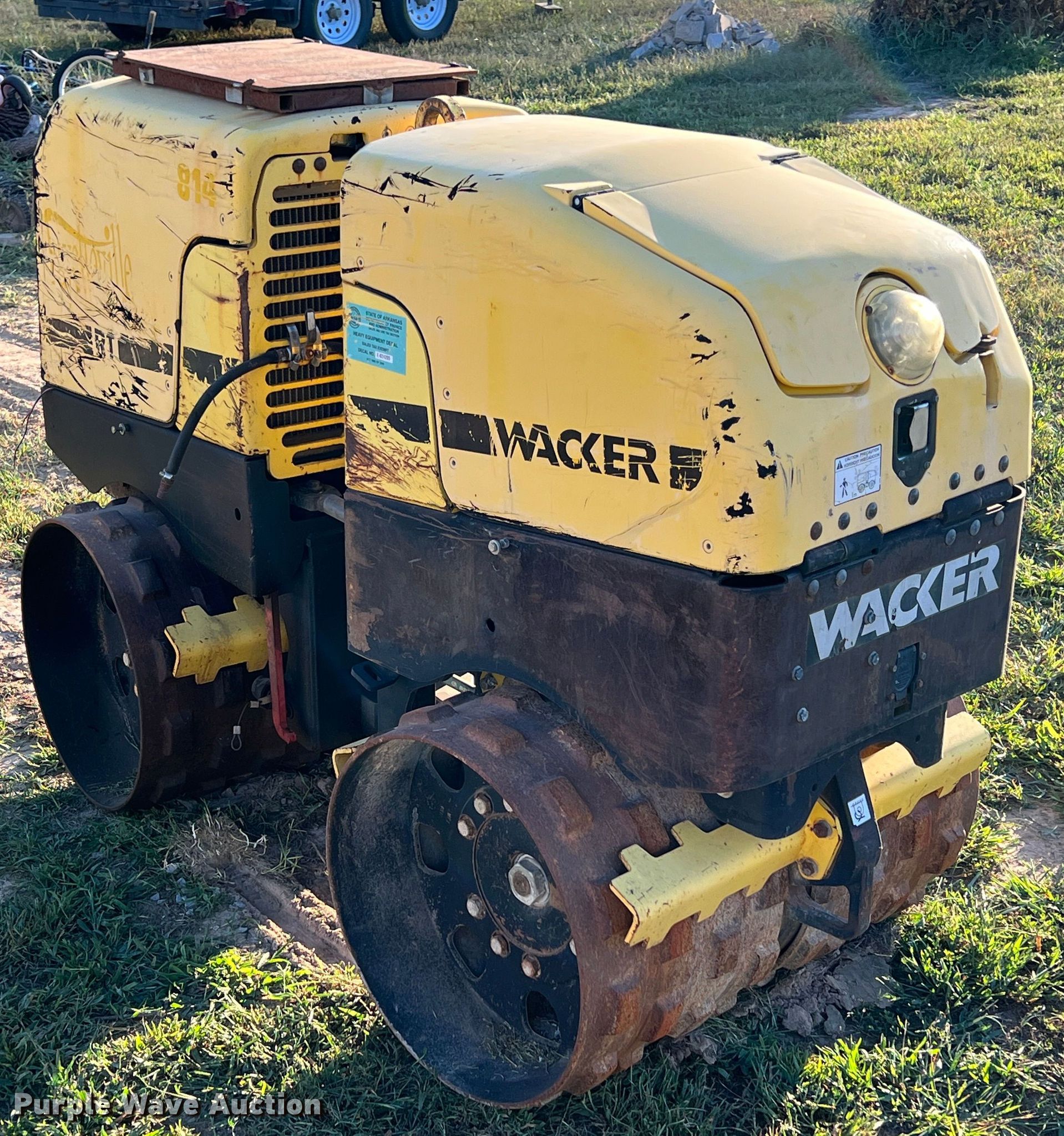 Wacker RT trench compactor in Kansas, OK | Item HX9926 sold | Purple Wave