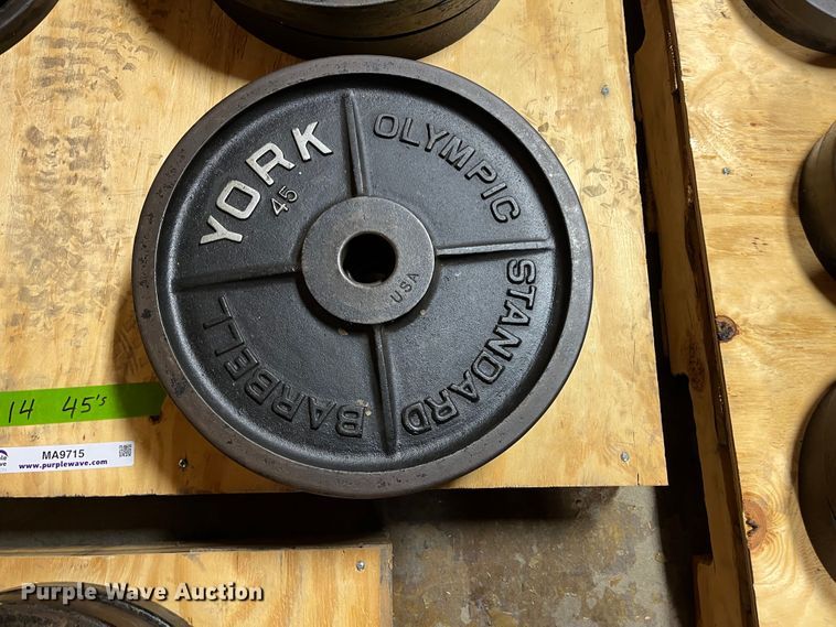 (14) 45 pound steel weights in Hutchinson, KS | Item MA9715 sold ...