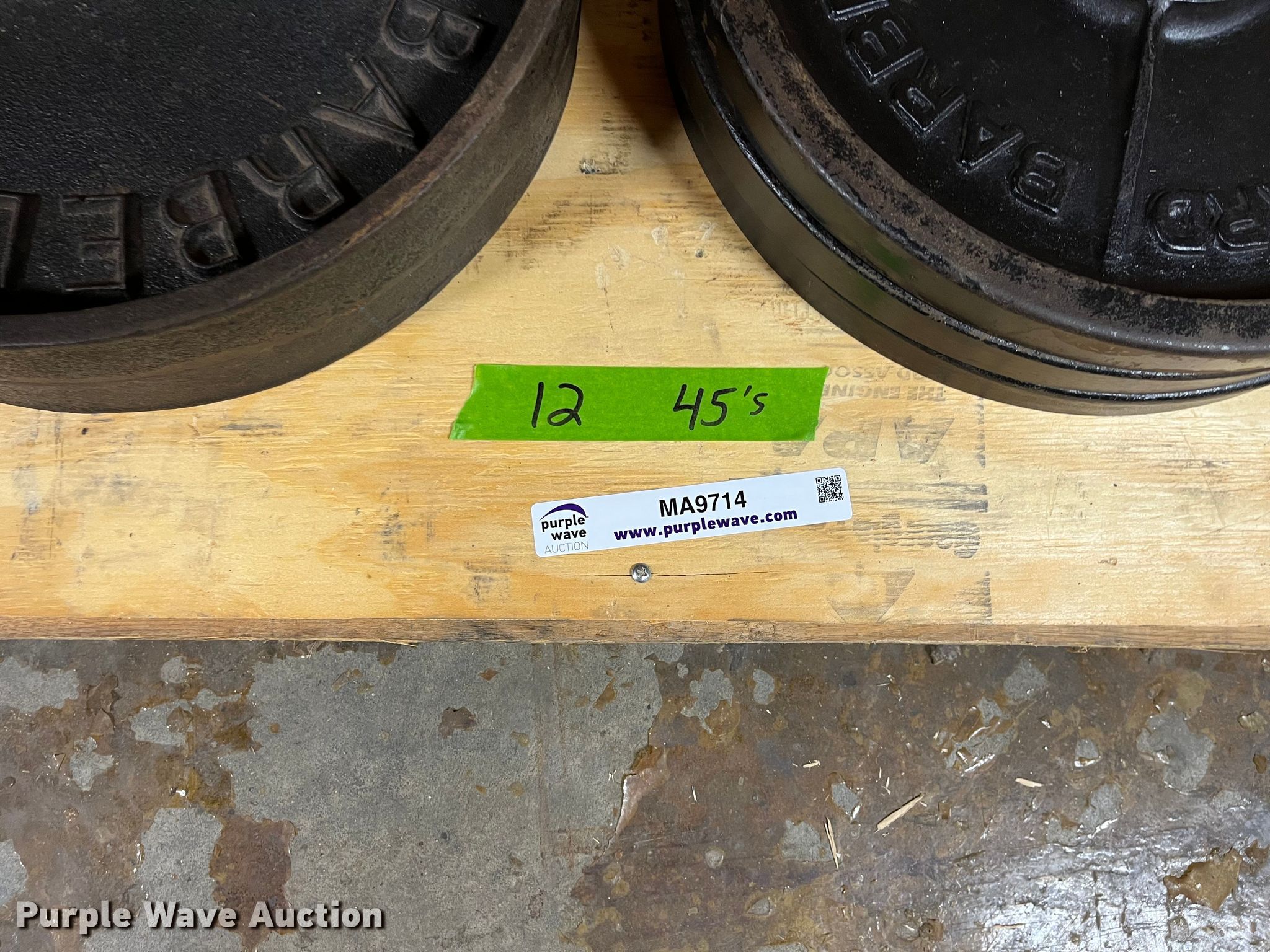 (12) 45 pound steel weights in Hutchinson, KS | Item MA9714 sold ...