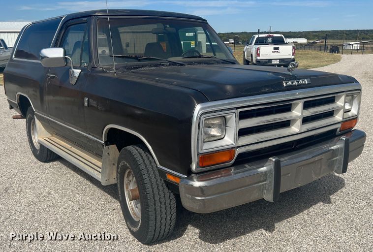 1990 Dodge Ram Charger SUV in Springtown, TX | Item DO8844 sold ...
