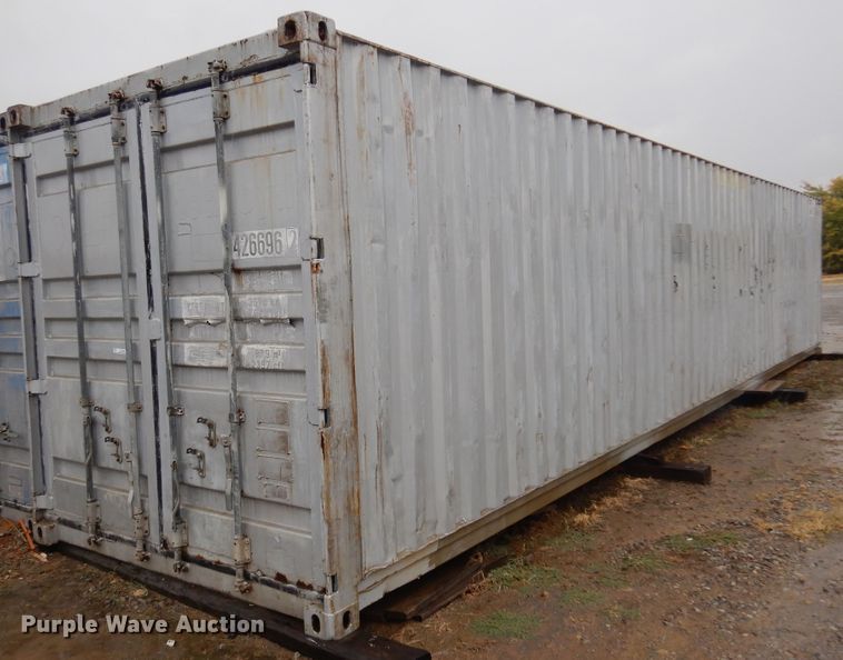Conex storage container in Cushing, OK | Item KJ9136 sold | Purple Wave