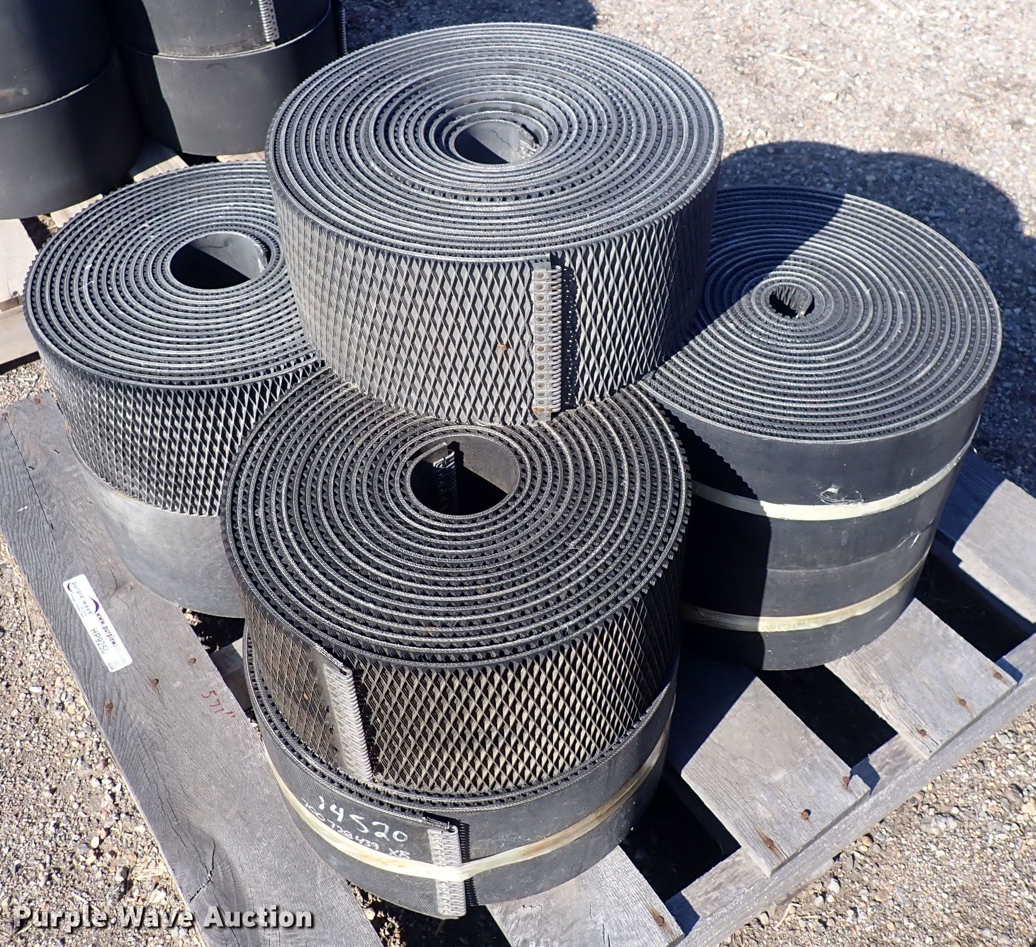 (9) 47'7"L x 7"W belts in Hesston, KS | Item HP9250 sold | Purple Wave