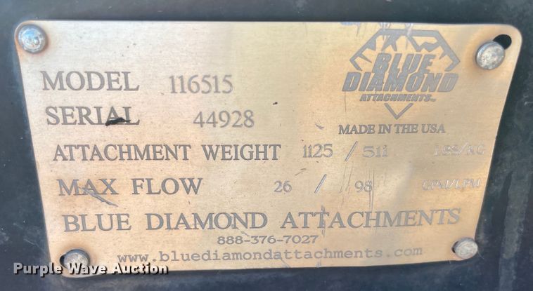 2019 Blue Diamond 116515 skid steer sweeper in Davis, OK | Item DN7540 ...