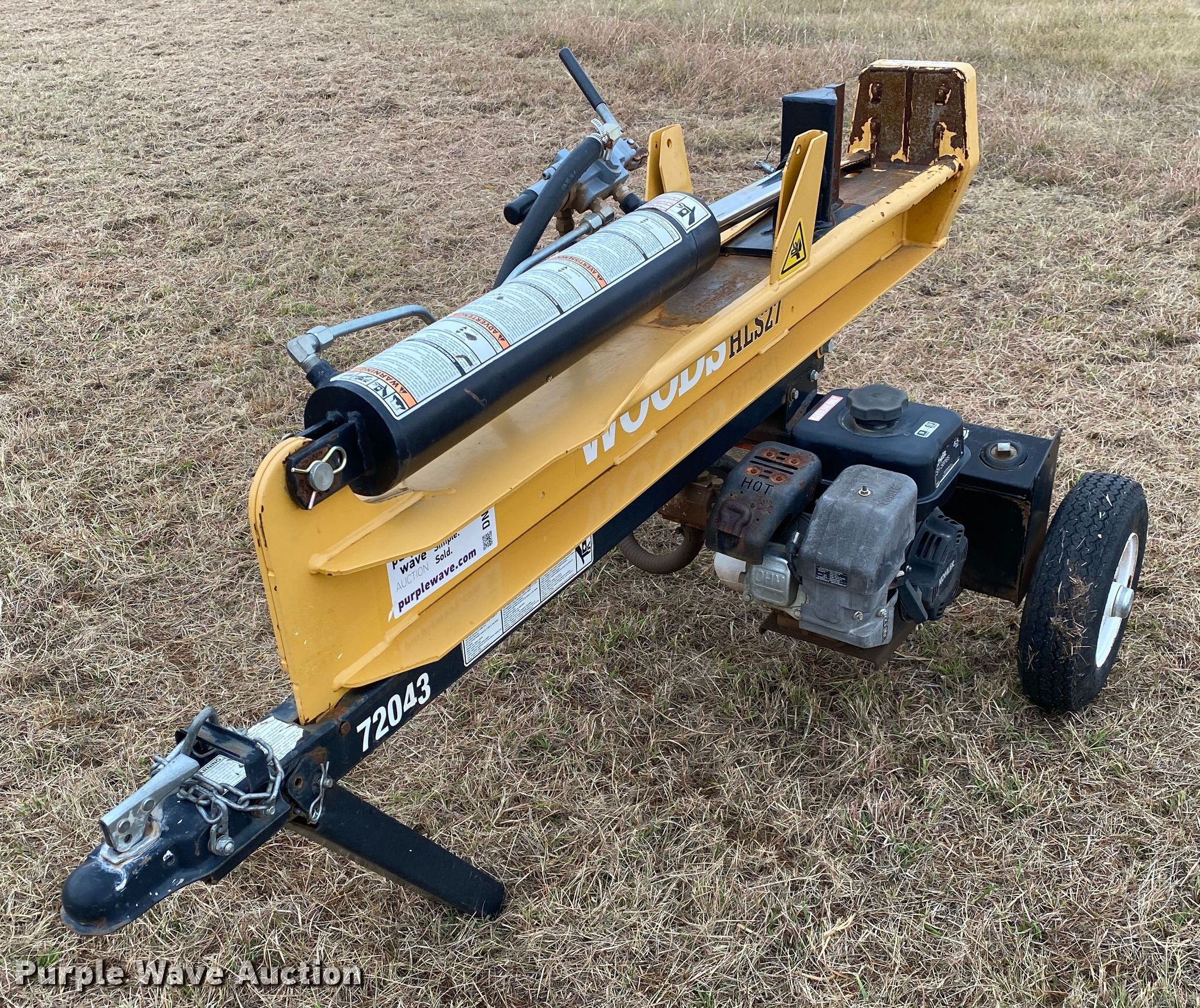 2019 Woods HLS27 log splitter in Davis, OK | Item DN7549 sold | Purple Wave