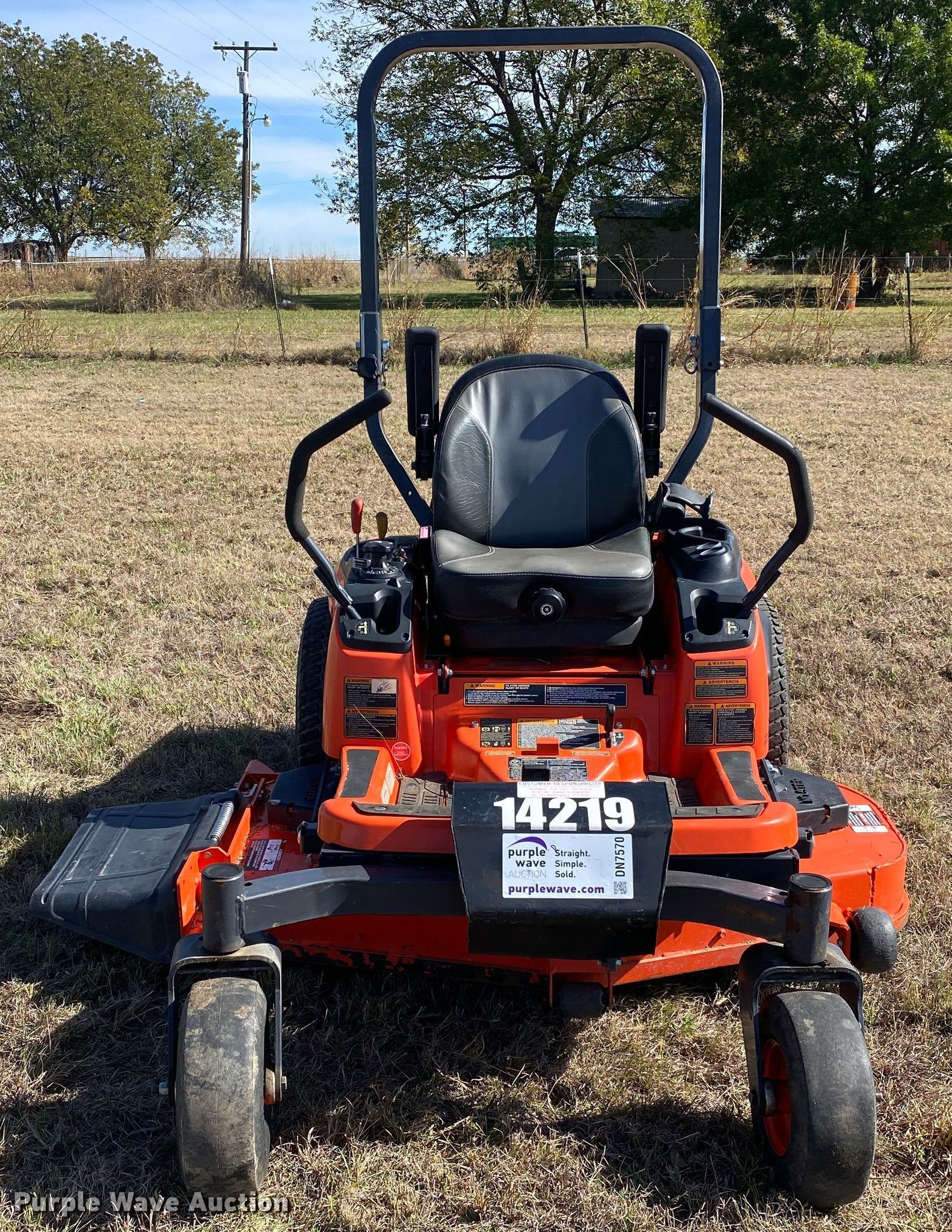 2021 Kubota ZD1011-54 ZTR lawn mower in Davis, OK | Item DN7570 sold | Purple Wave