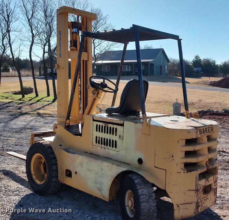 Baker FJF-060 forklift in Norman, OK | Item LK9379 sold | Purple Wave