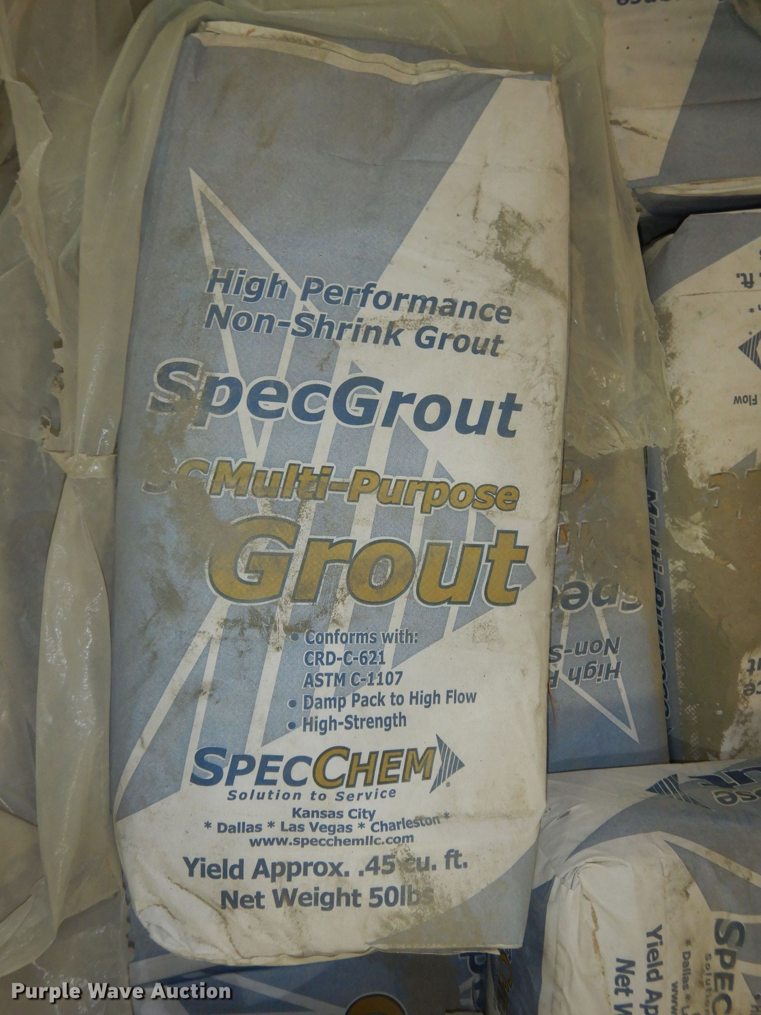 (33) 50 lbs bags of SpecGrout SC grout in Topeka, KS | Item LH9025 sold ...