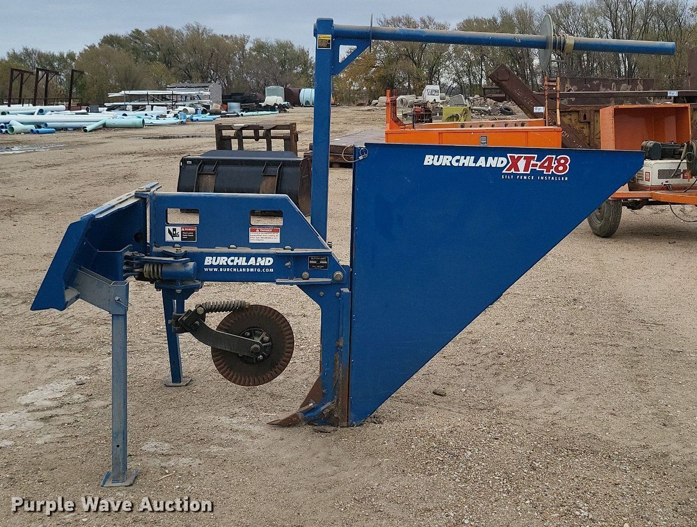 Burchland SFI48 skid steer silt fence installer in Salina, KS | Item ...