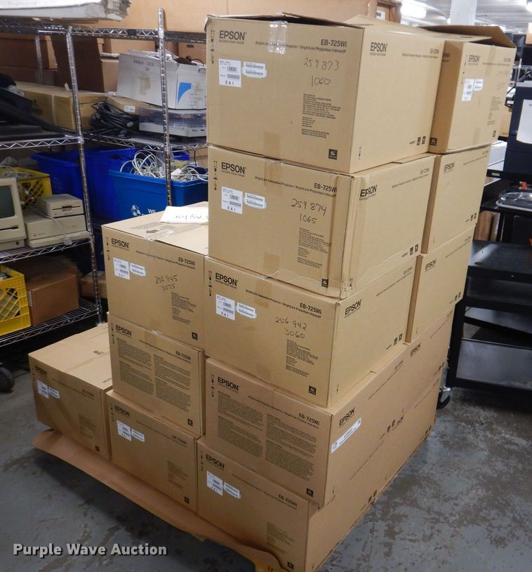 (8) Epson 595Wi projectors in Des Moines, IA | Item KW9602 sold ...