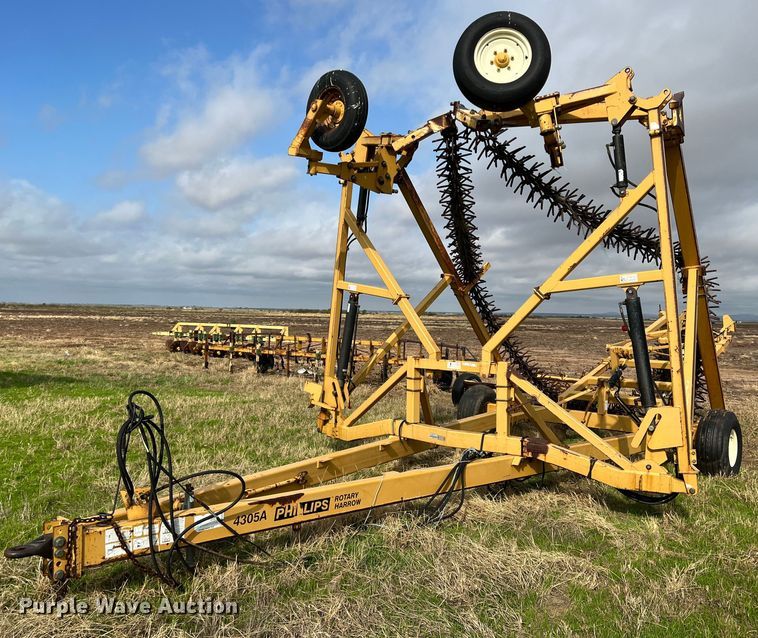 Phillips 4305A rotary harrow in Blair, OK | Item LW9258 sold | Purple Wave